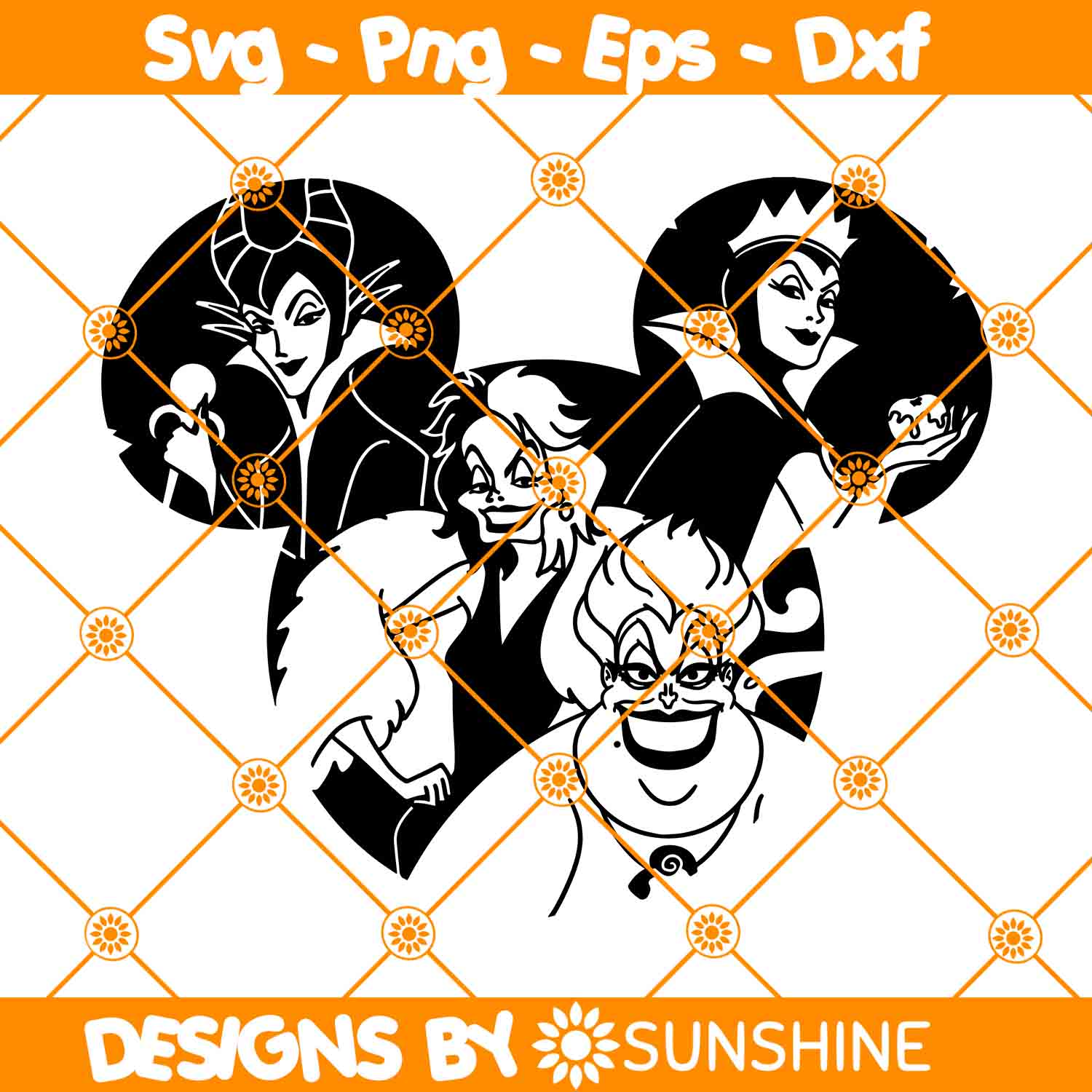 Villains SVG , Maleficent Svg, Cruella Svg, Ursula Svg, Evi - Inspire ...