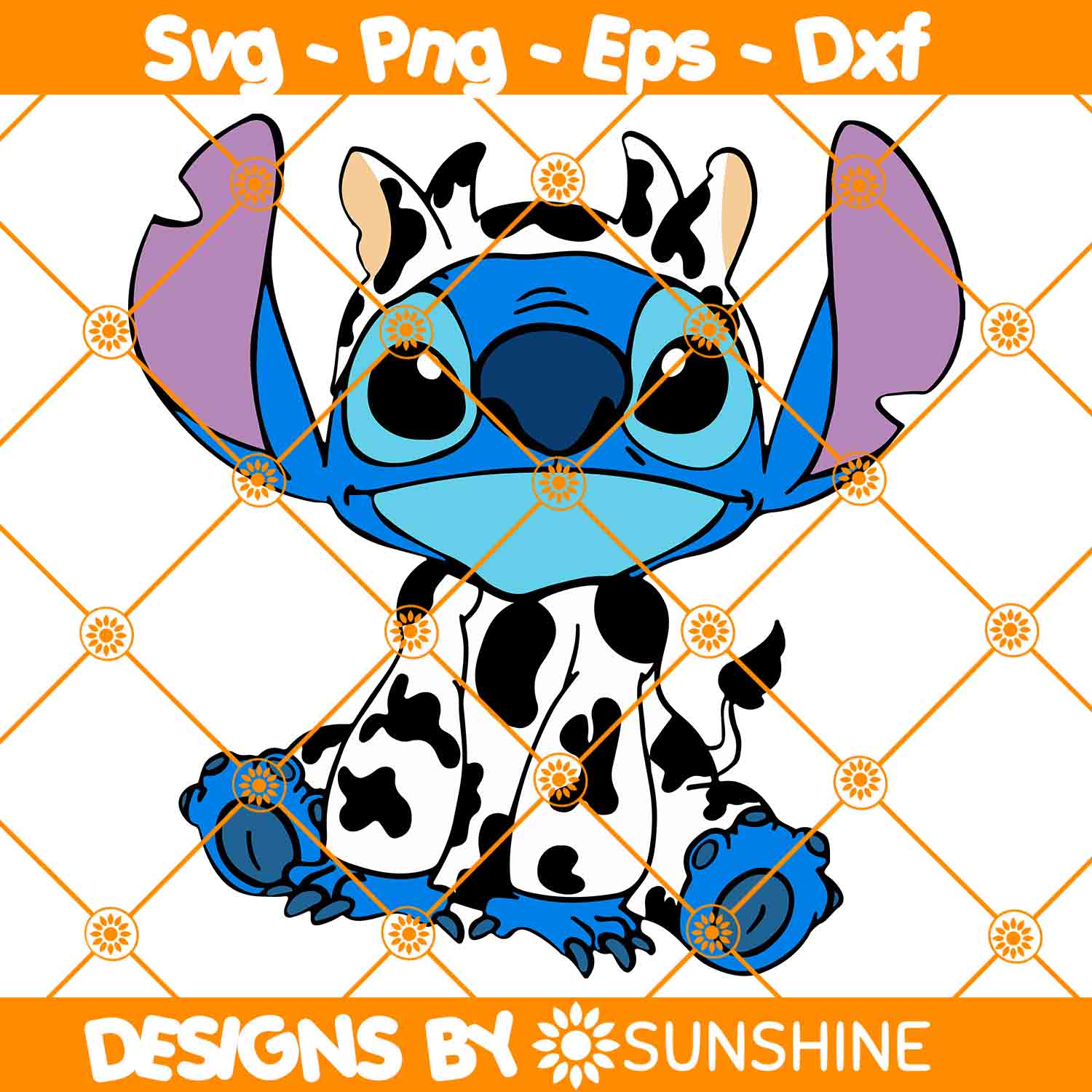 Disney Stitch Cow Svg, Cute Cow Stitch Svg, Lilo & Stitch Sv | Inspire ...