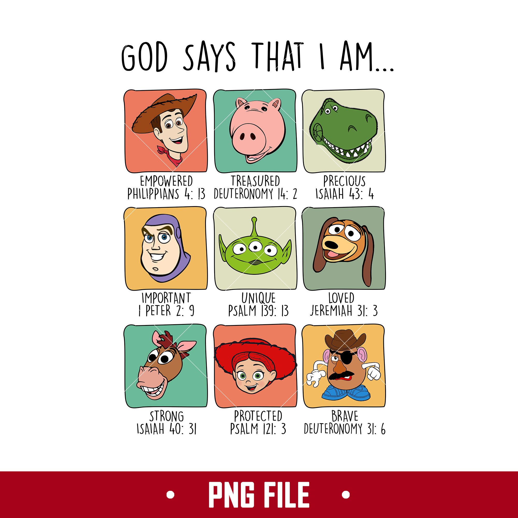 God Says That I Am Toy Story Png, Toy Story Png, Disney Png - Inspire ...