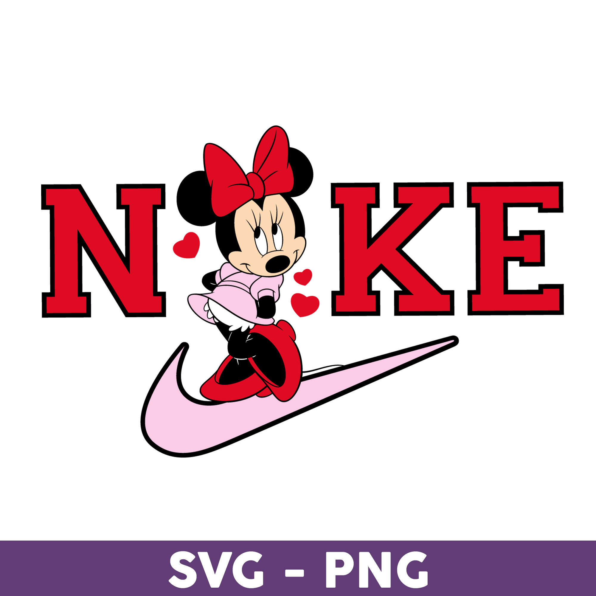 Nike Minnie Love Svg, Nike Minnie Mouse Logo Svg, Nike Logo | Inspire ...