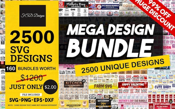 Mega Sublimation Bundle, SVG for Cricut, Silhouette Cut File | Inspire ...