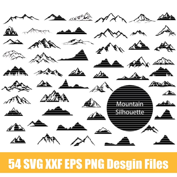 54 Mountain SVG, File For Cricut Bundle Mountain SVG, DXF, M | Inspire ...
