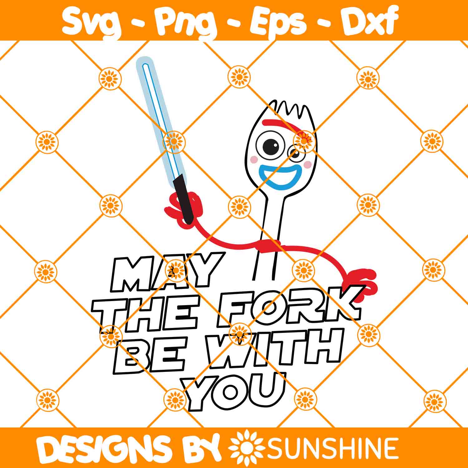 Forky Svg Png, May the Fork be with you Svg, Toy Story Svg, - Inspire ...