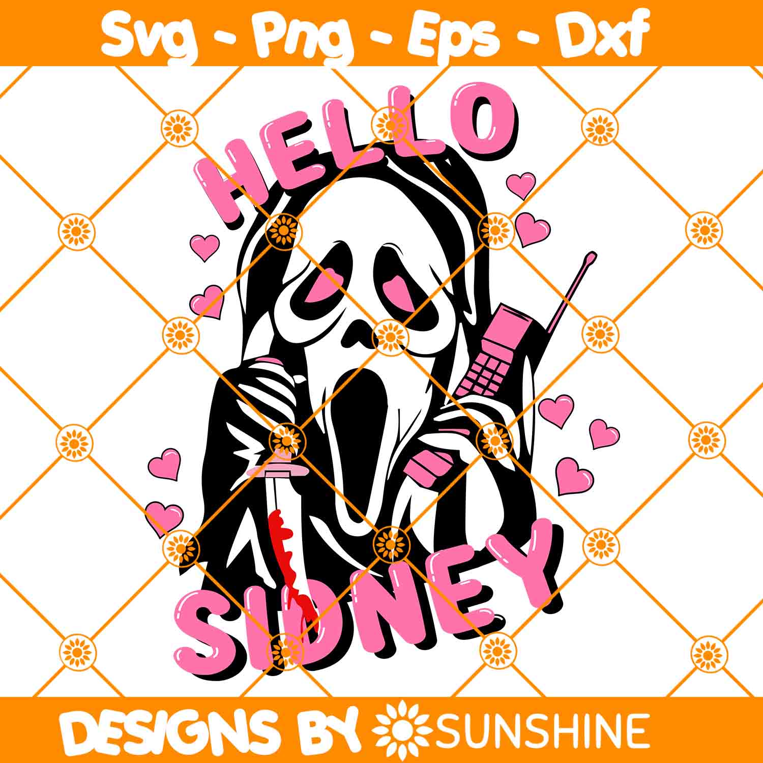 Scream Hello Sidney Svg, Scary Movie Svg, Ghost Face Svg, Yo - Inspire ...