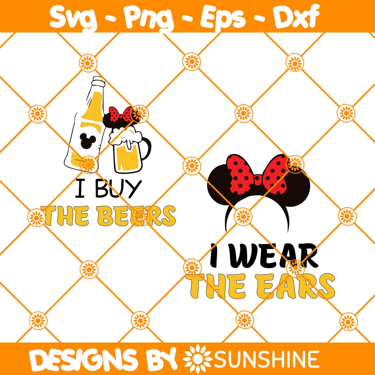 I Wear The Ears I Buy The Beers Svg, Family Vacation Svg, Va - Inspire ...