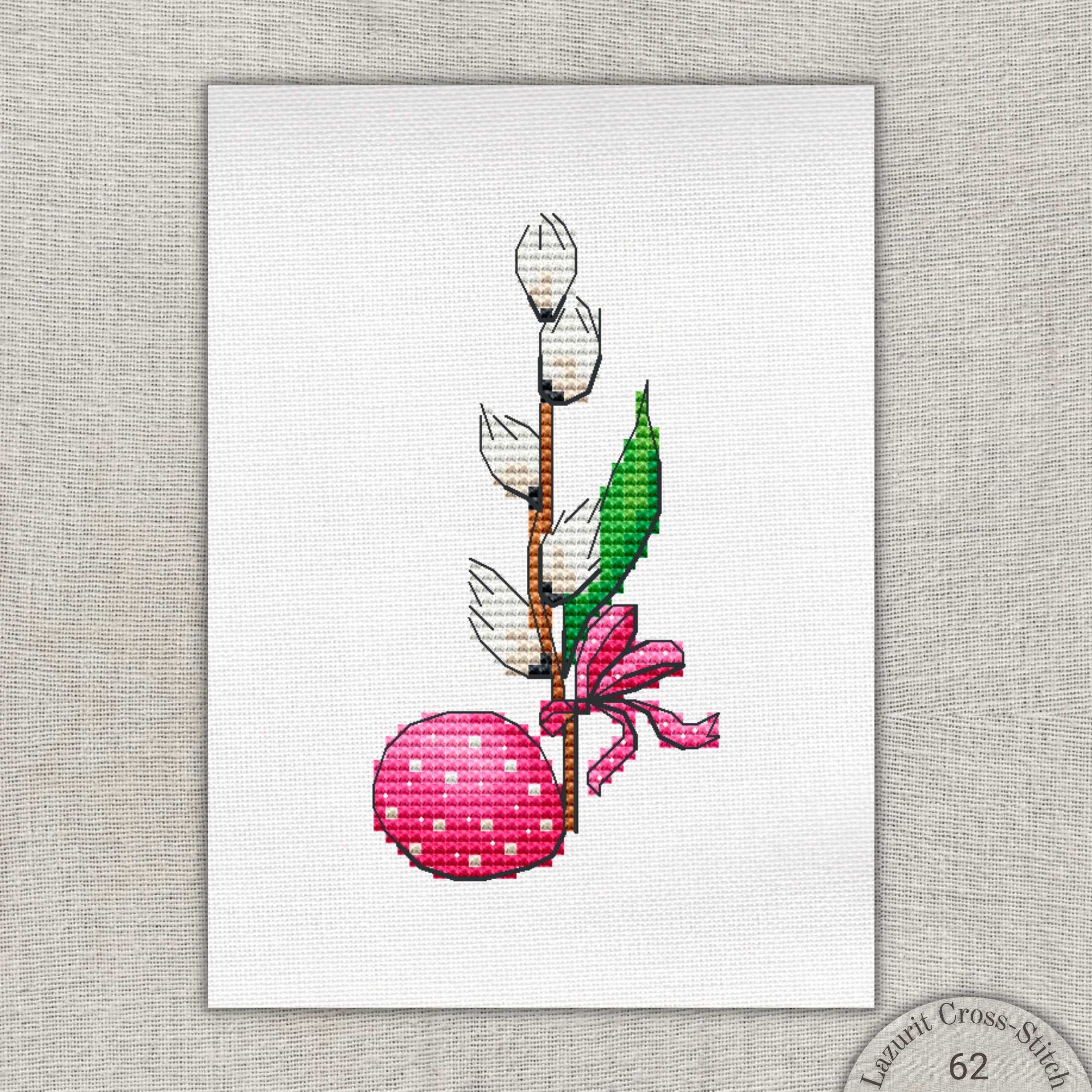 Willow cross stitch pattern | Inspire Uplift