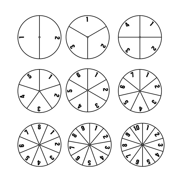 Pie chart SVG. Spinners set. Spinners Vector Clipart Set. Pi - Inspire ...
