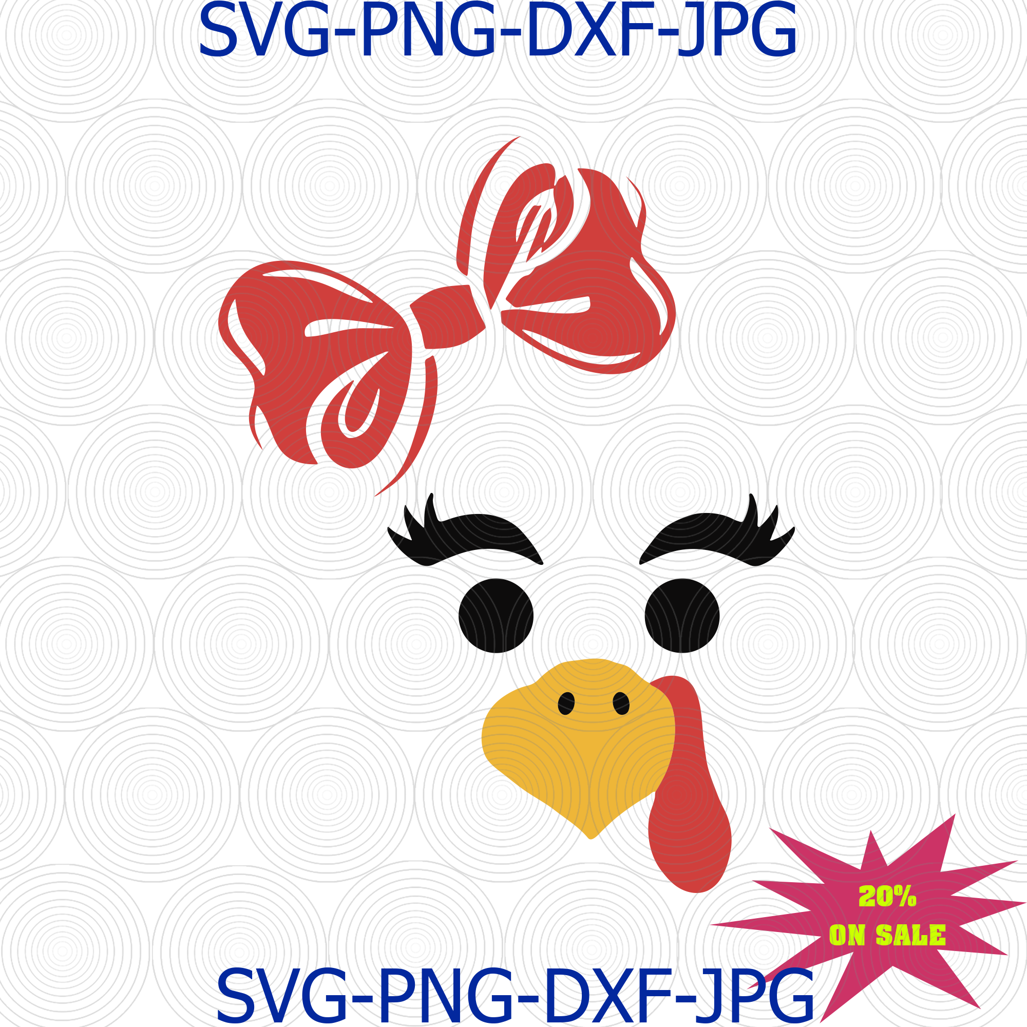 Turkey Face SVG, Turkey SVG, Thanksgiving SVG, Christmas Svg | Inspire ...