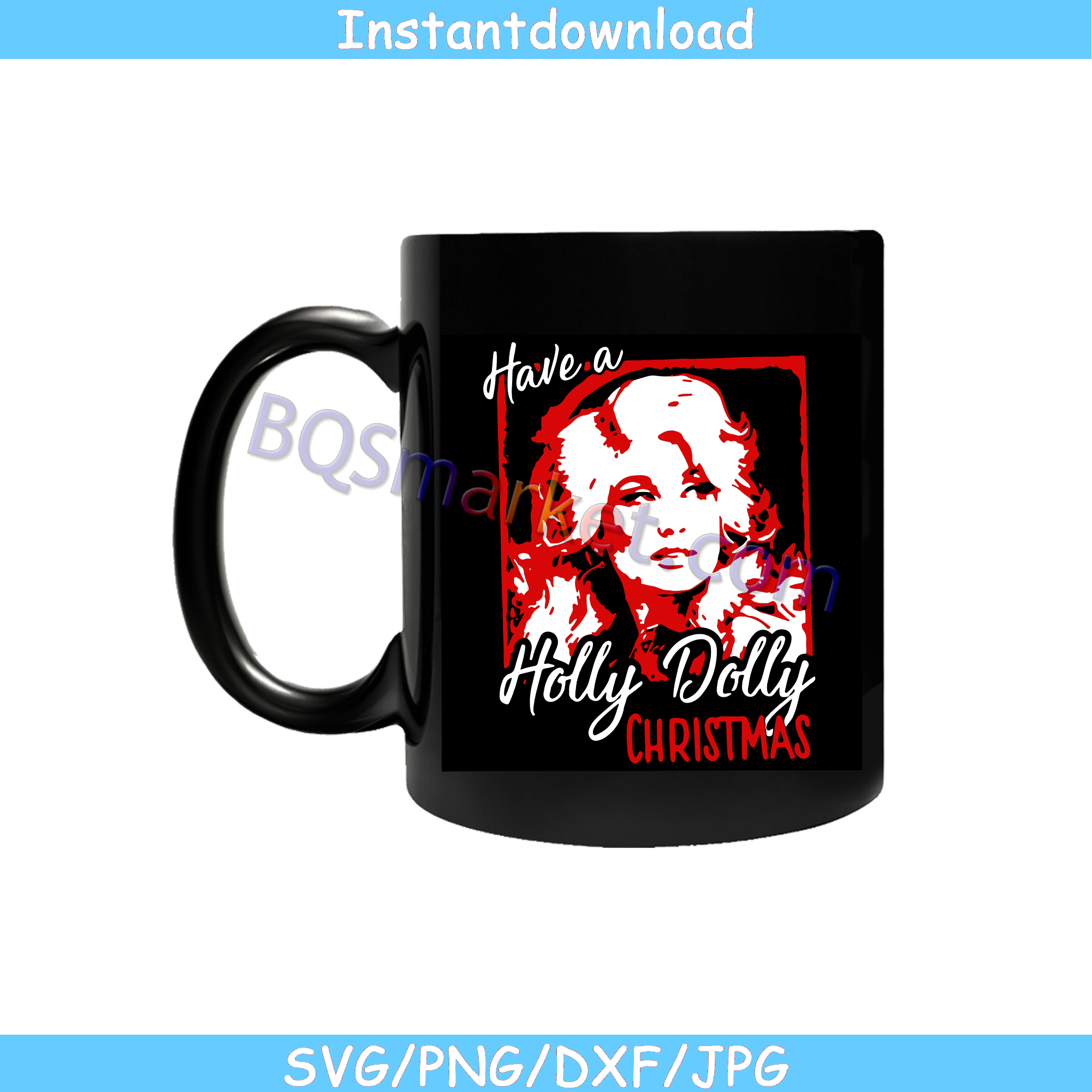 Have A Holly Dolly Christmas SVG, Christmas svg, Christmas T | Inspire ...