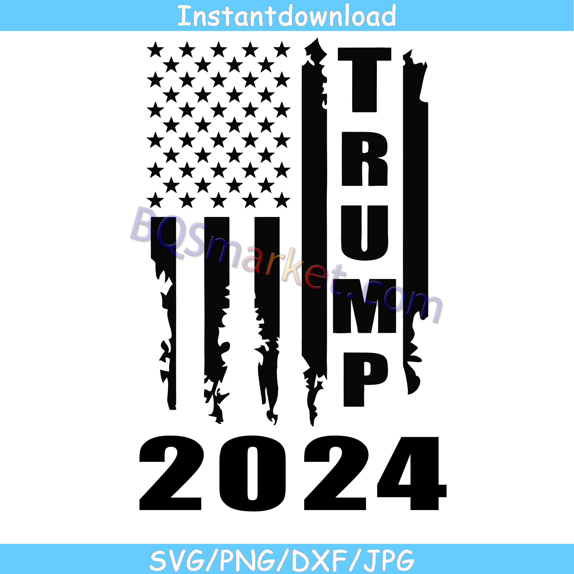 Trump 2024 make American great again avg, American Flag svg, | Inspire ...