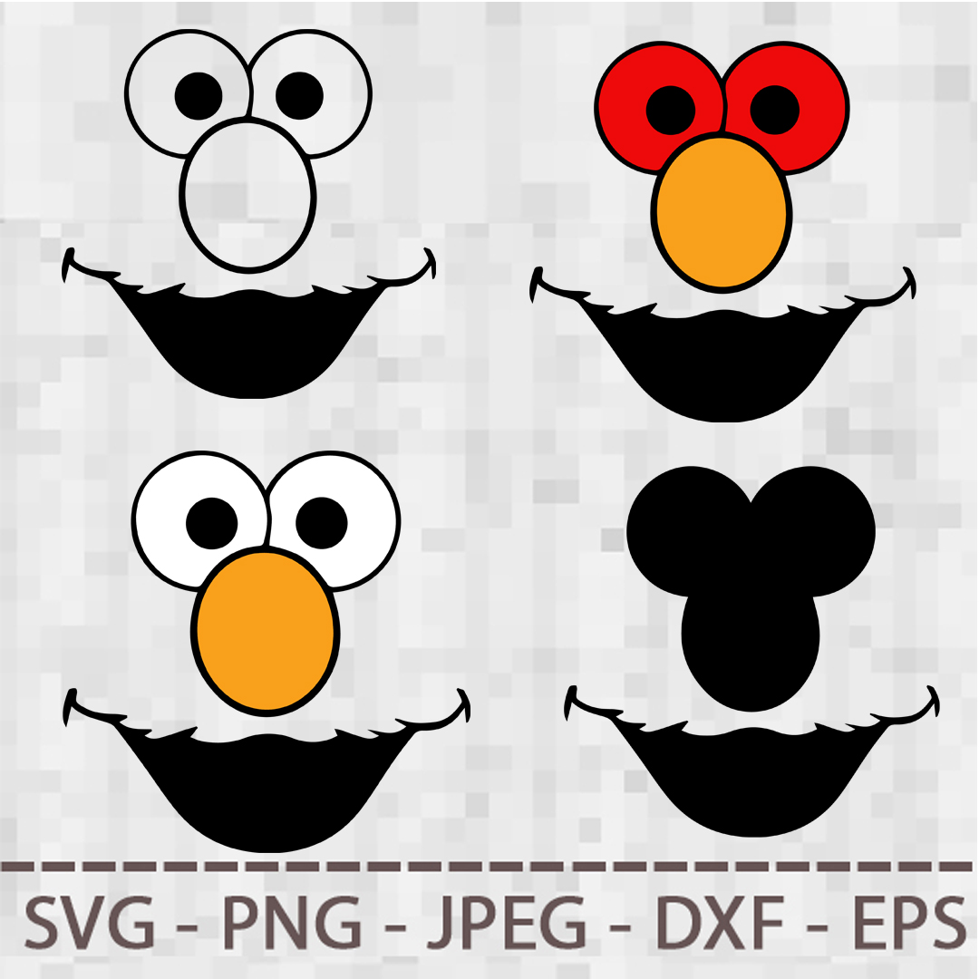 Sesame street Cookie Monster Elmo Collection SVG PNG JPEG Di | Inspire ...