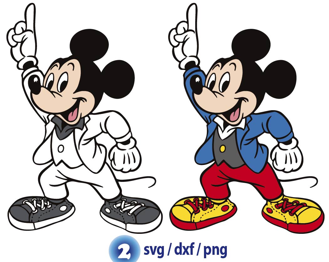 mickey John Travolta svg, disney mickey 80s Pop Music svg, m - Inspire ...
