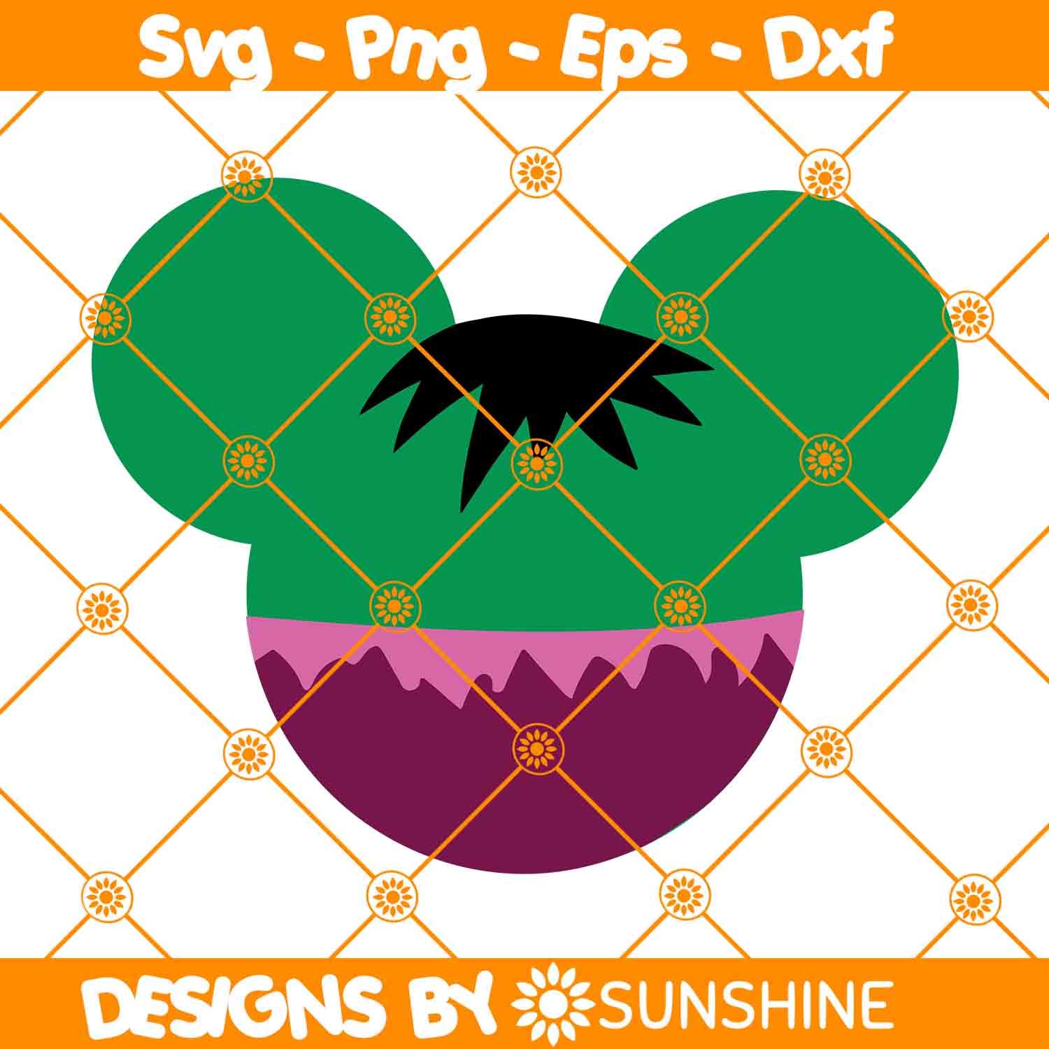 Hulk MOuse Head Svg, Hulk Svg, Marvel Superheros SVG, Disney - Inspire ...