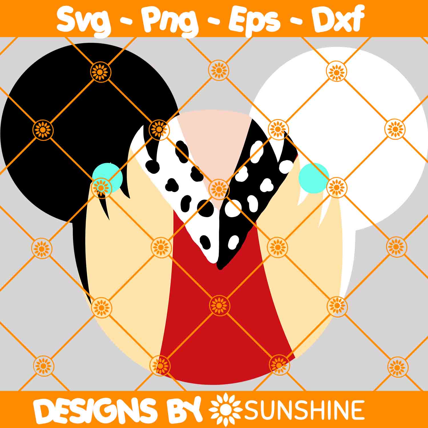 Cruella Mouse Head Svg, Cruella Svg, Villains SVG, Disneylan | Inspire ...