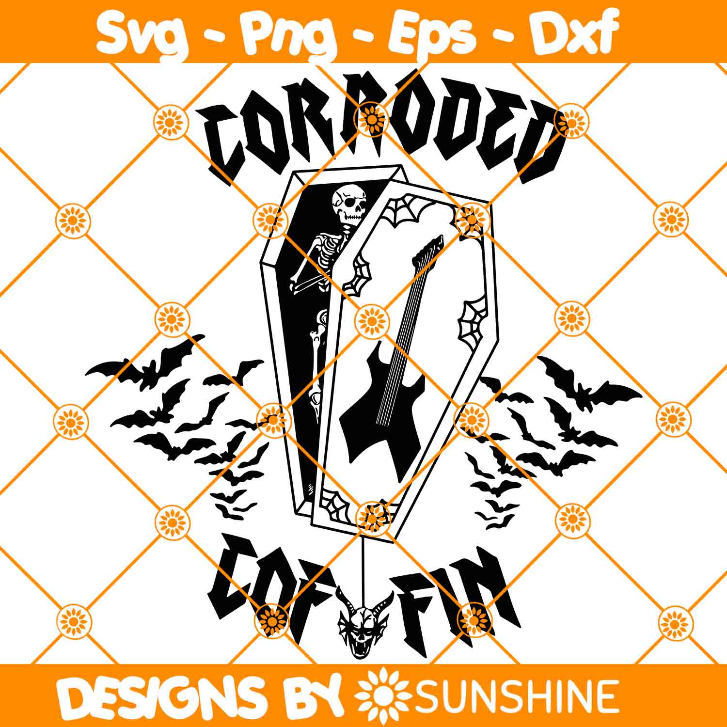 Corroded Coffin Svg, Eddie Munsons Band Svg, Stranger Things | Inspire ...