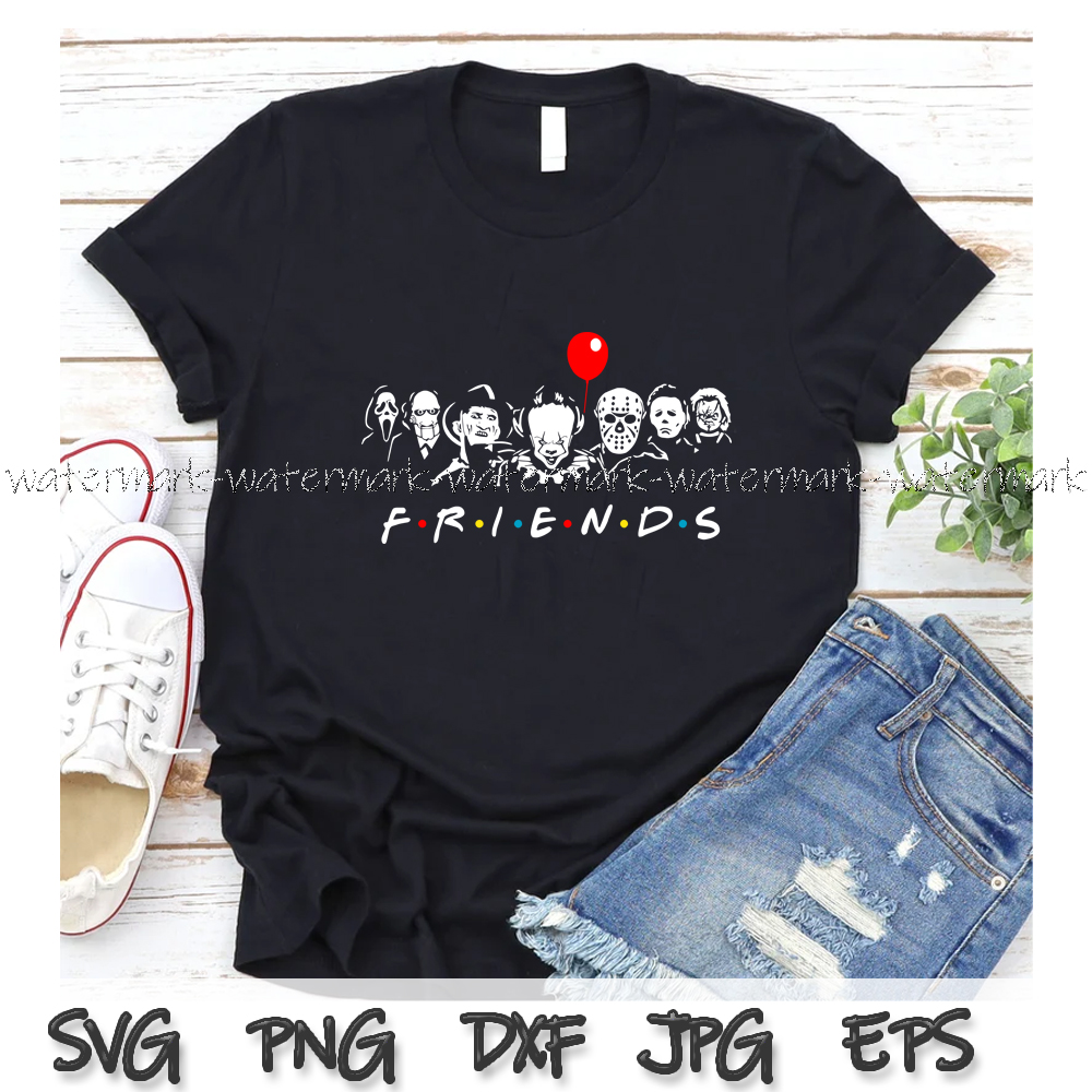 Friends Horror Movie Character Creepy Halloween Horror Team | Inspire ...