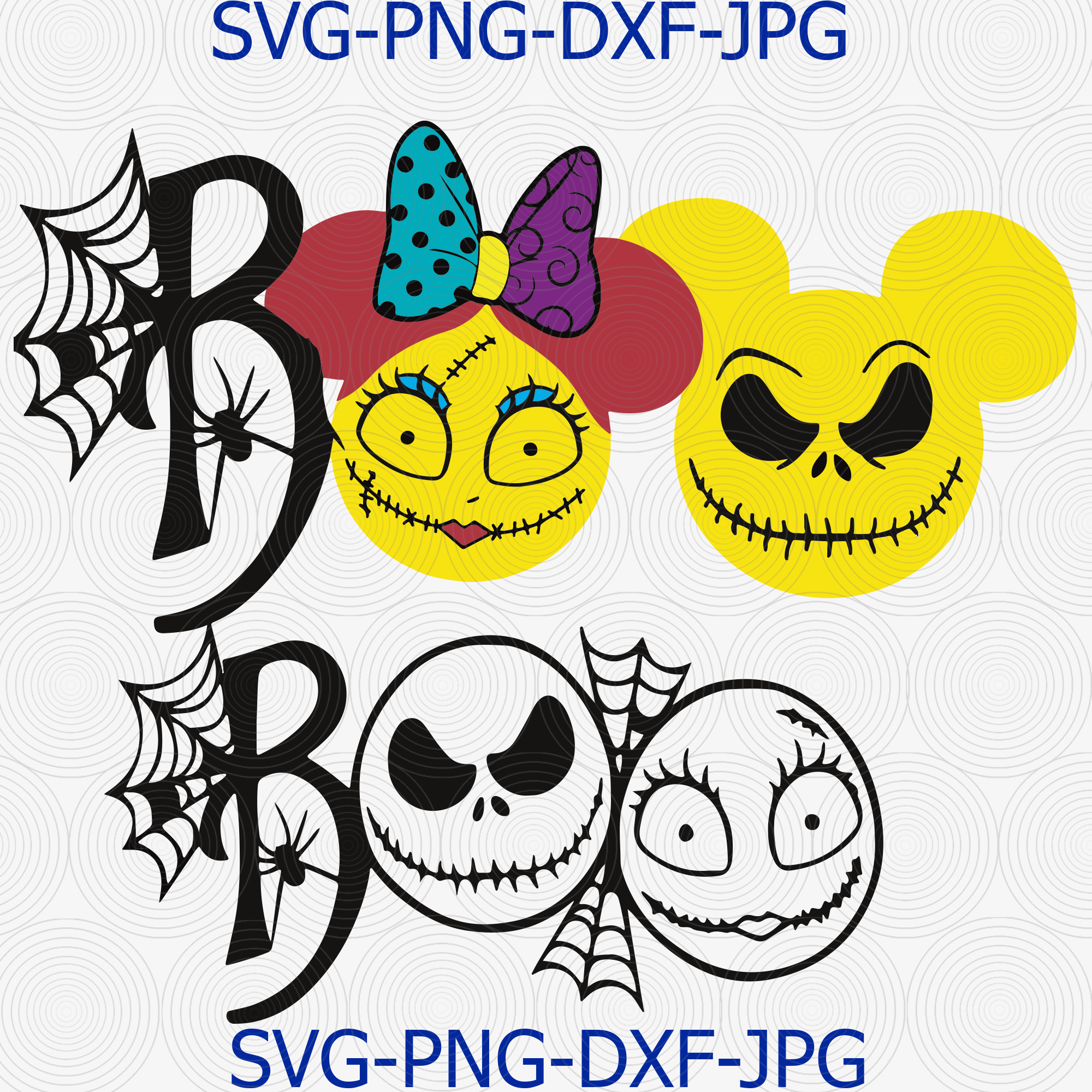 Jack Sally Boo svg, disney bundle svg, Jack sally svg, disne | Inspire ...