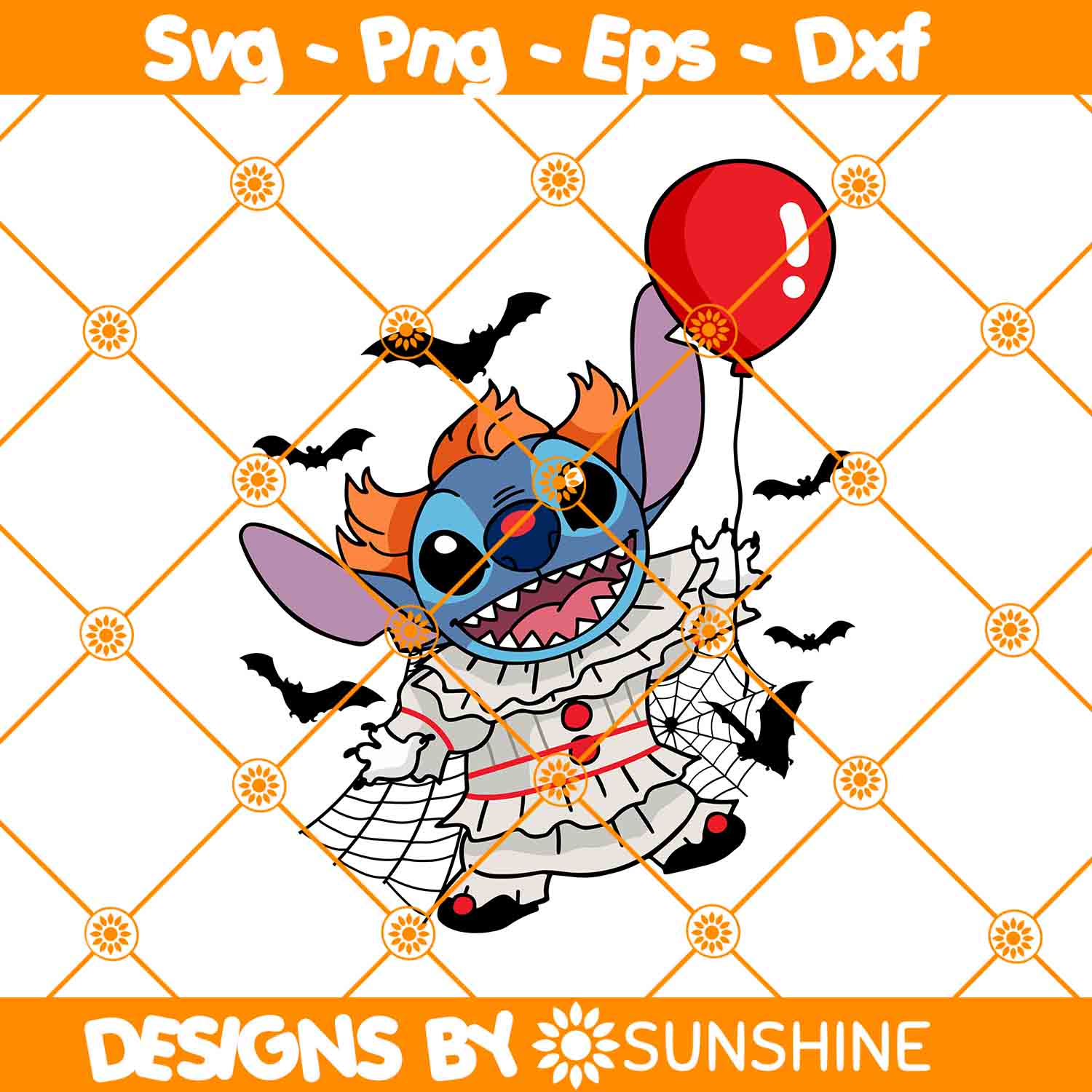 Stitch x Pennywise Clown Svg, Stitch Svg, Pennywise Clown Sv | Inspire ...