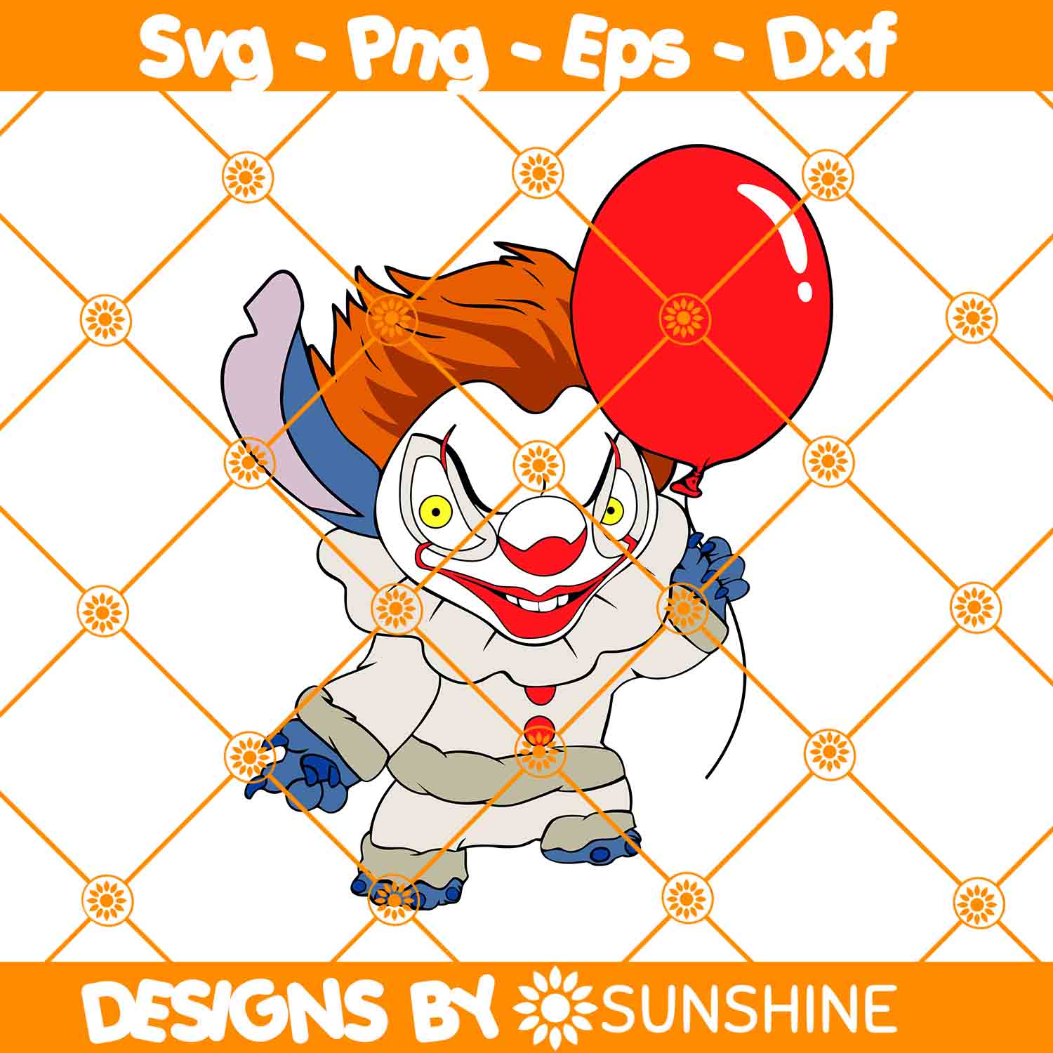 Clown IT x Stitch Svg, Stitch Svg, Clown IT Svg, Disney Hall | Inspire ...