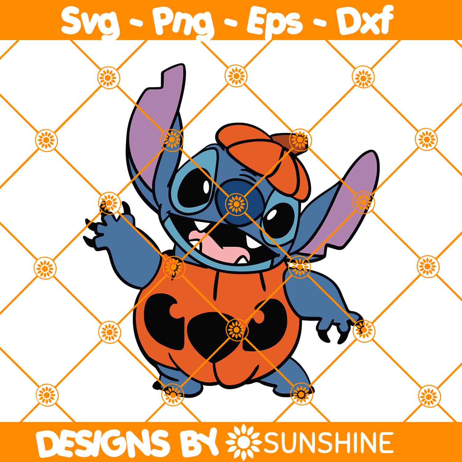 Pumpkin x Stitch Svg, Stitch Svg, Pumpkin Svg, Disney Hallo | Inspire ...