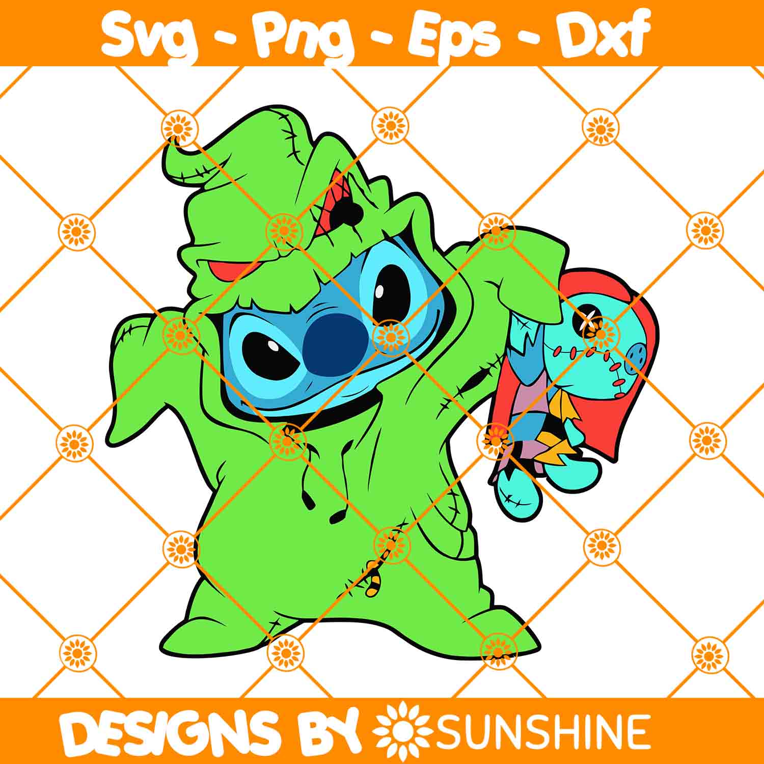 Oogie Boogie x Sally x Stitch Svg, Stitch Svg, Oogie Boogie - Inspire ...