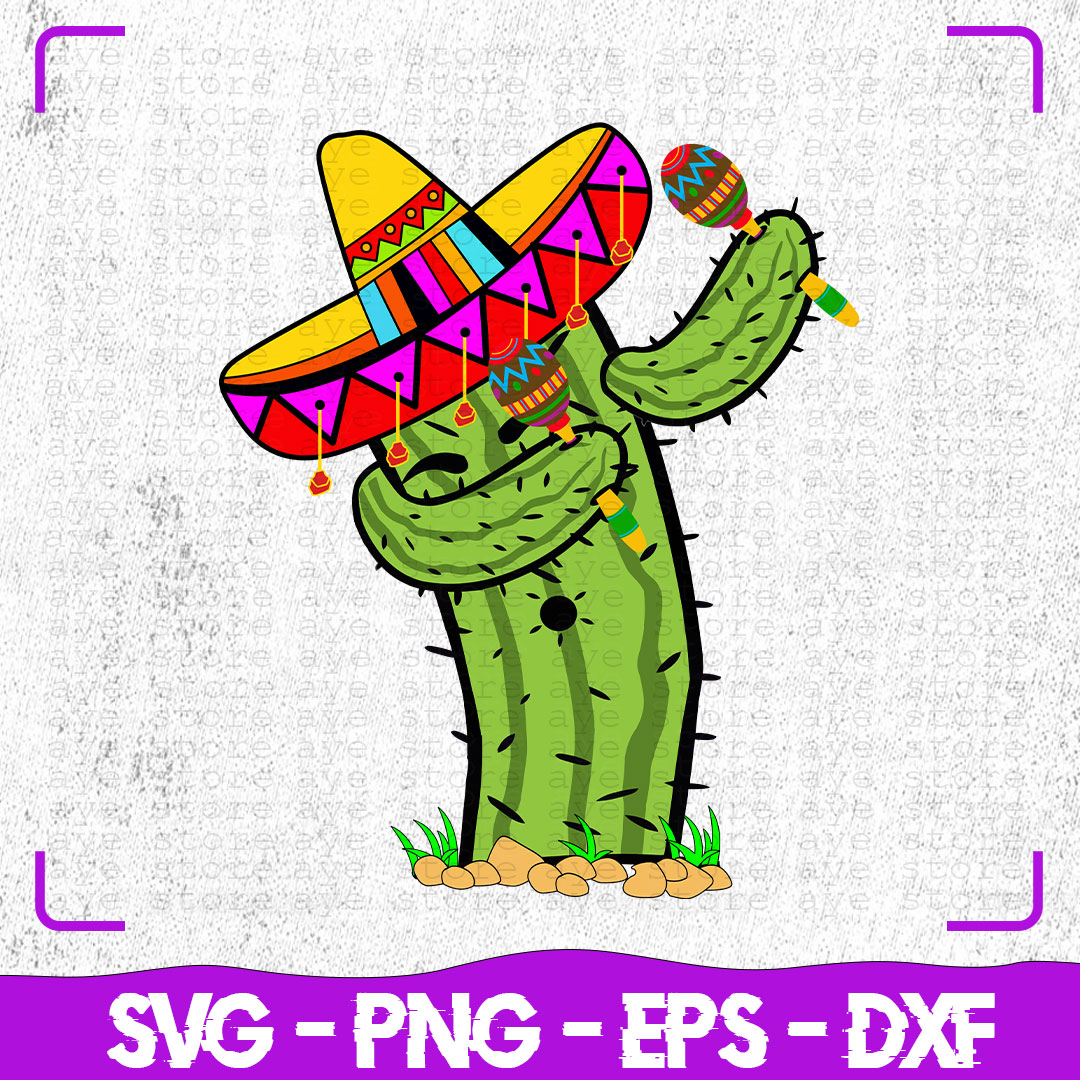 Dabbing Cactus Cinco De Mayo Svg, Cinco De Mayo Svg, Cricut, | Inspire ...