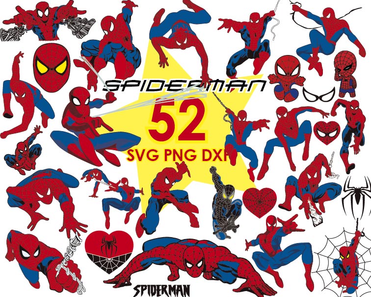 Spiderman logo svg bundle, Spiderman characters svg, marvel | Inspire ...