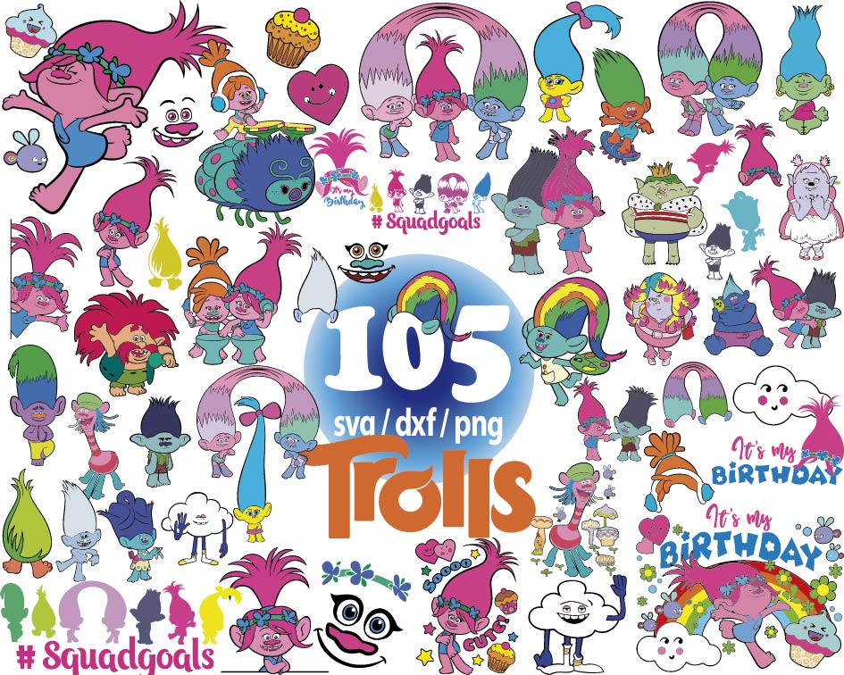 Trolls svg, Poppy svg, Branch Trolls 2 svg, Trolls cartoon s - Inspire ...