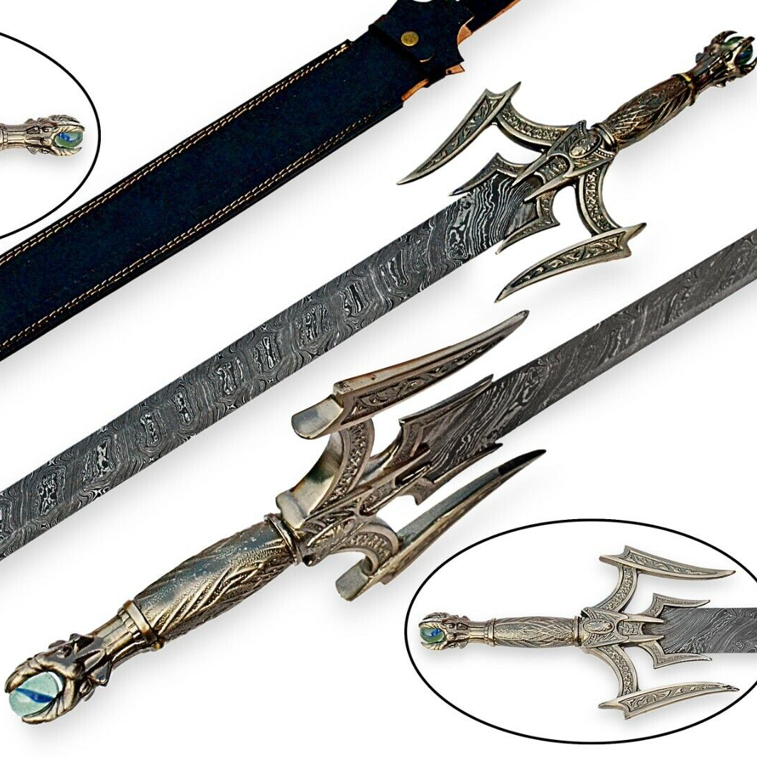 Barbarians Sword Viking Sword - Hand Forged Damascus Steel w | Inspire ...