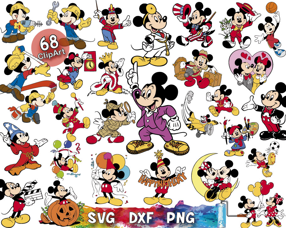 Disney Mickey Mouse svg, Mickey Mouse clubhouse svg, Mickey - Inspire ...