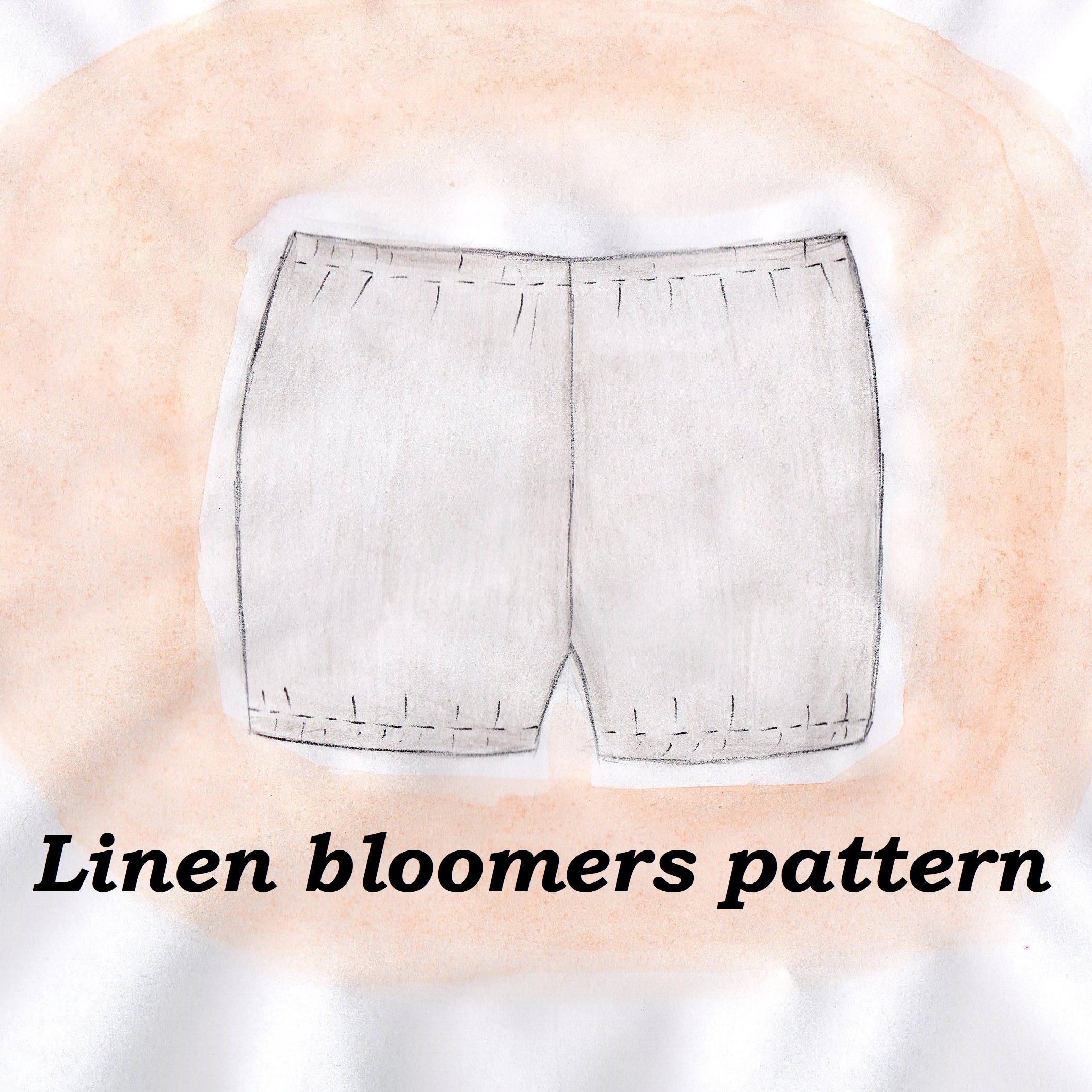Linen bloomers sewing pattern, Linen shorts sewing pattern - Inspire Uplift