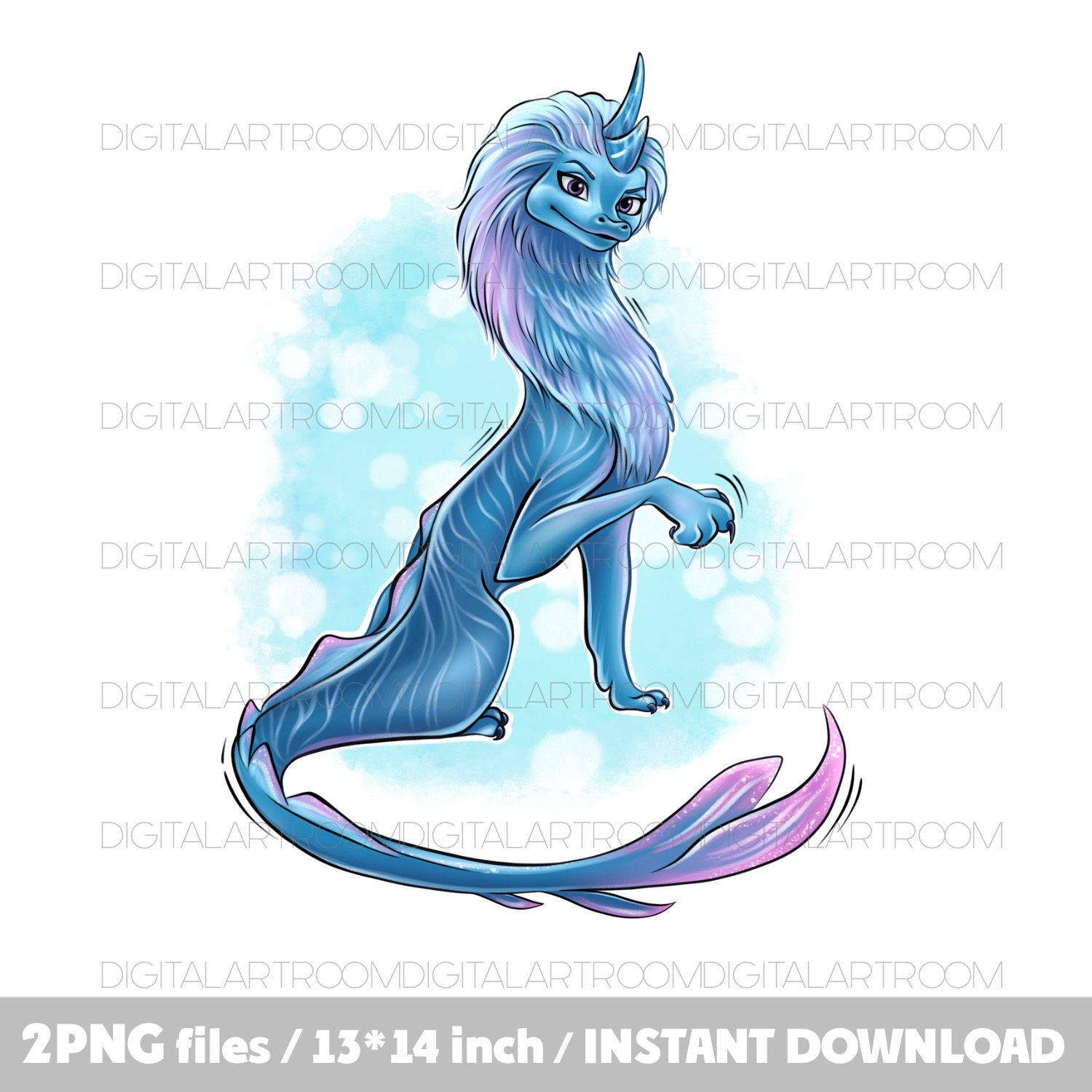 Sisu Dragon The Last Dragon 3 PNG Sublimation Clipart Print | Inspire ...