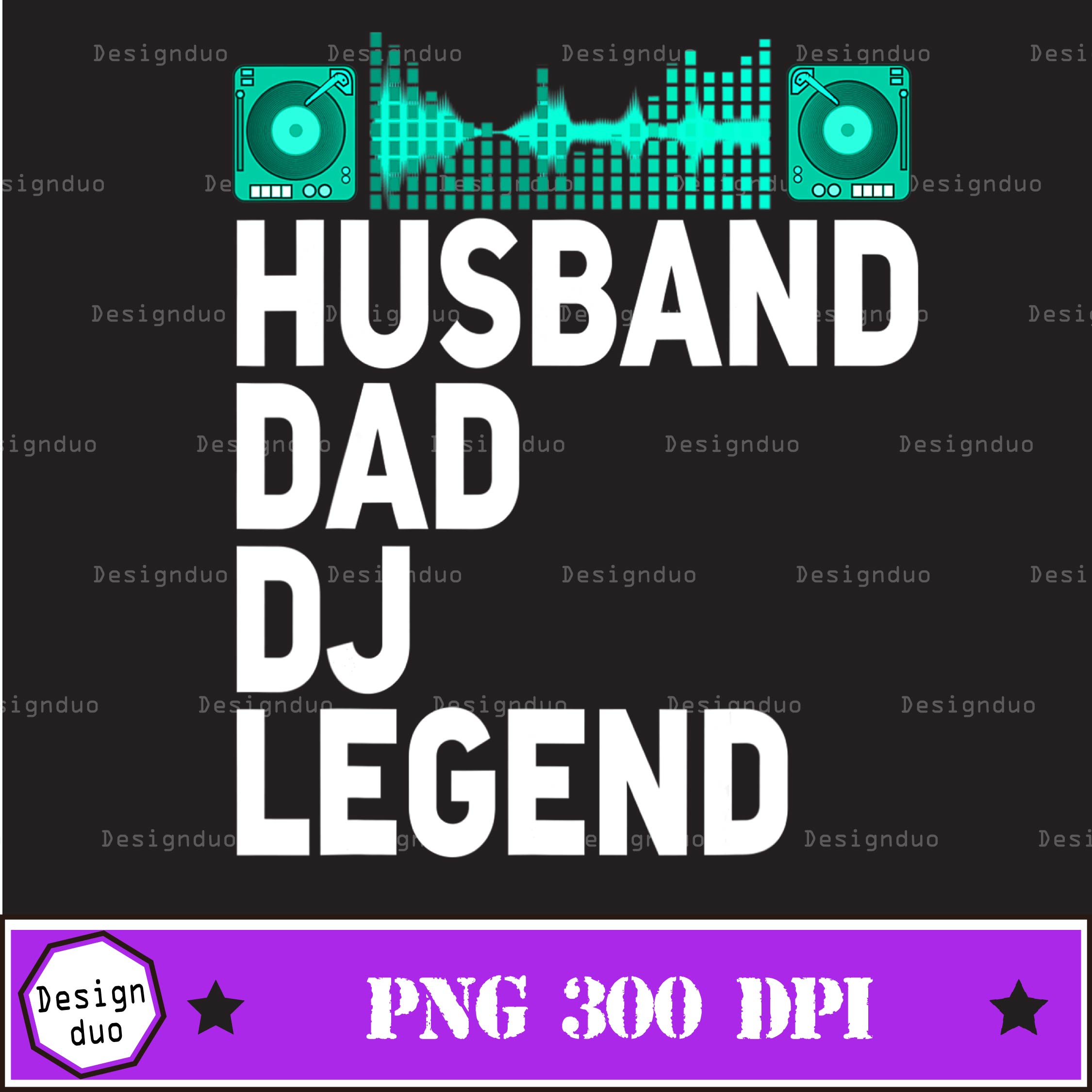 Husband Dad Dj Legend Funny Dj Disc Jockey Music Player Fath | Inspire ...