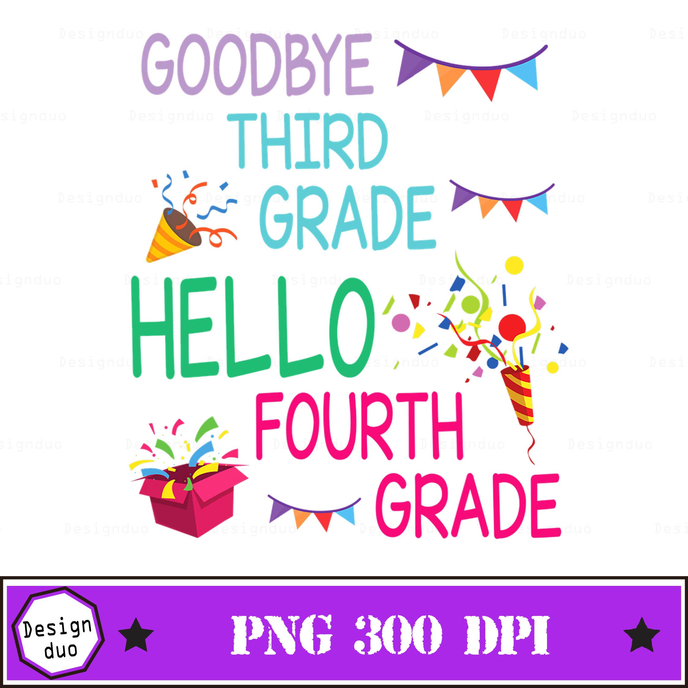 Goodbye Third Grade Hello Fourth Grade Class Of School Day P | Inspire ...
