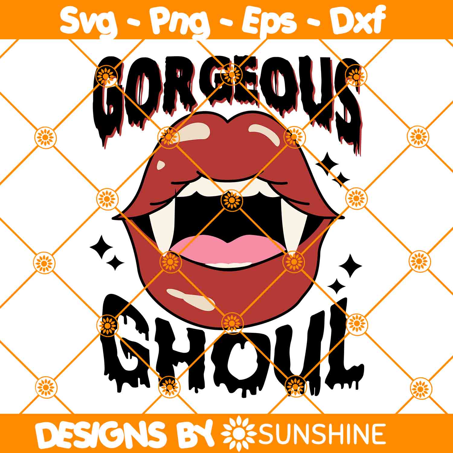 Gorgeous Ghoul Svg, Ghoul Gang Svg, Lip Vampire Svg Funny Ha | Inspire ...