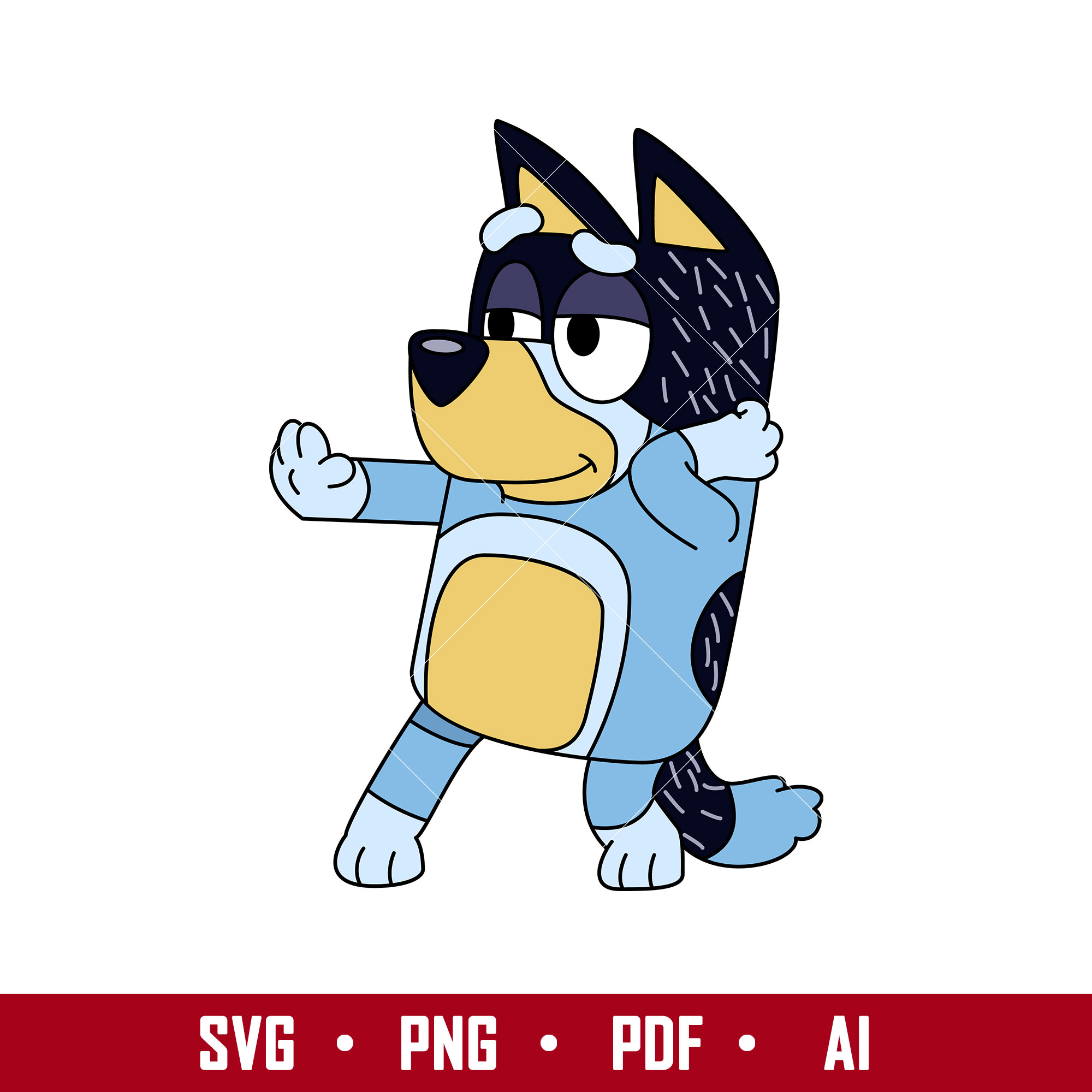 Bandit Dad Svg, Bluey Dad Svg, Bluey Svg, Cartoon Svg, Png P | Inspire ...