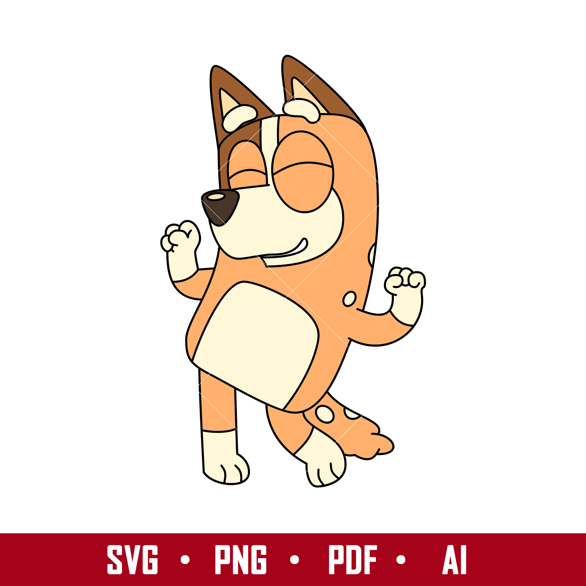 Bingo Dog Svg, Bluey Bingo Svg, Bluey Svg, Cartoon Svg, Png | Inspire ...