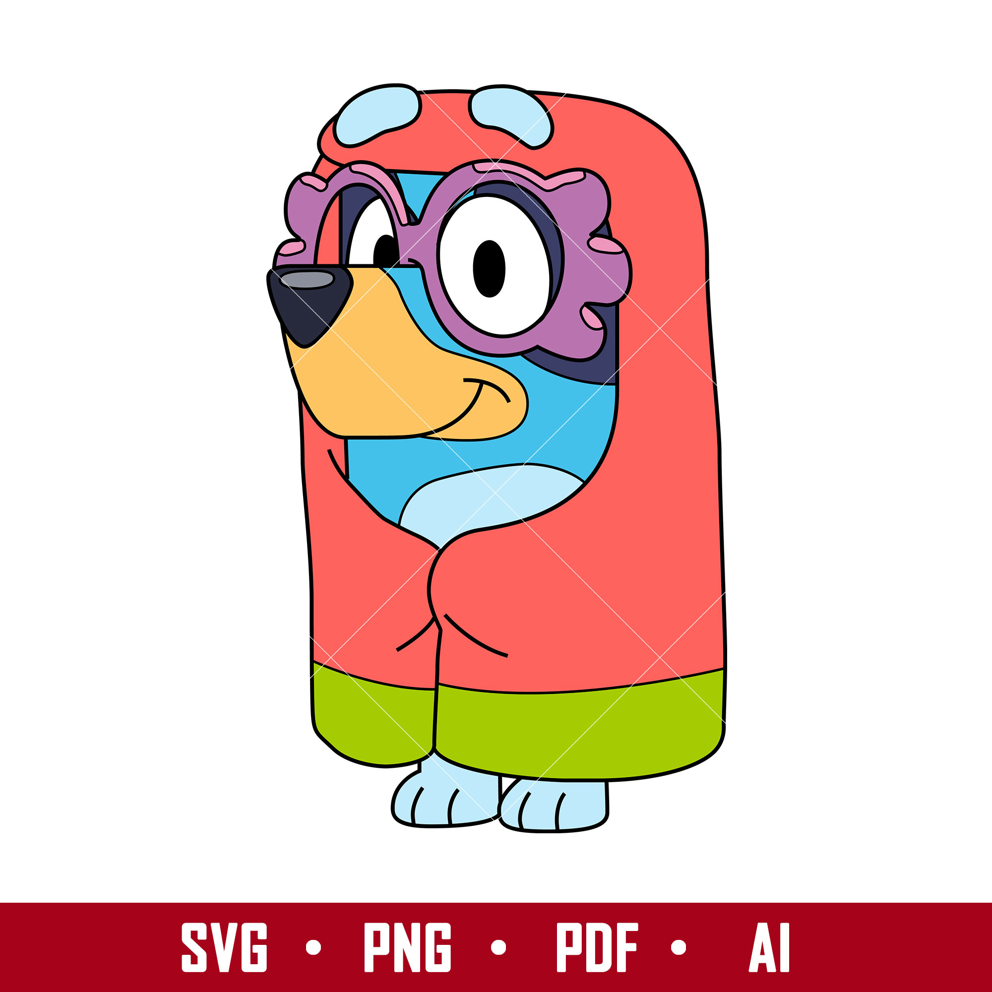 Granny Janet Svg, Bluey Svg, Cartoon Svg, Png Pdf Ai Digital - Inspire ...