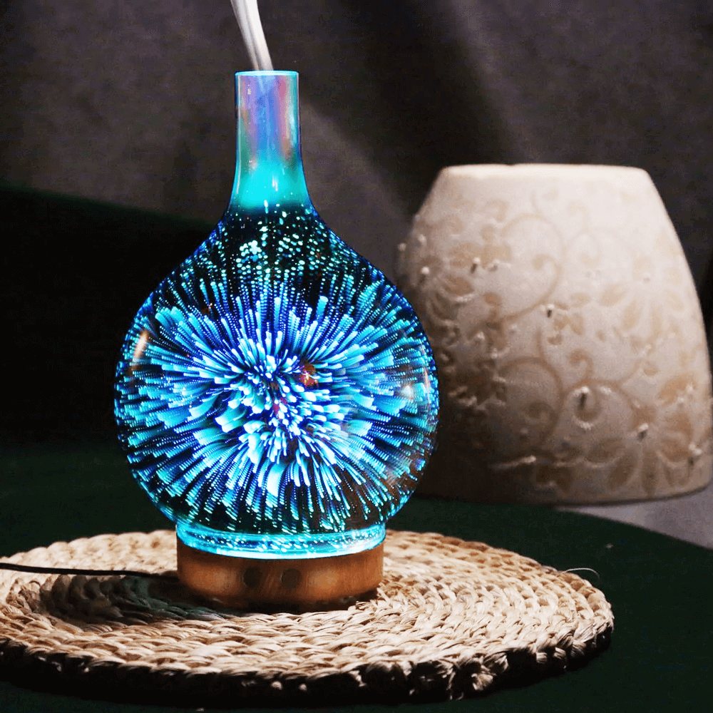 Aromatic Glowing 3D Glass Diffuser - Inspire Uplift