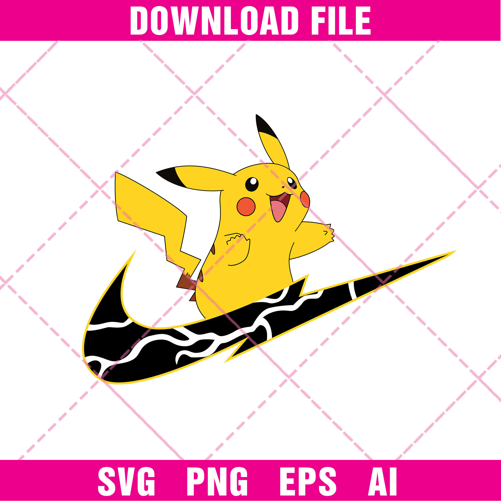 Nike Pikachu Svg, Pikachu Svg, Nike Svg, Nike Logo Svg, Cart | Inspire ...