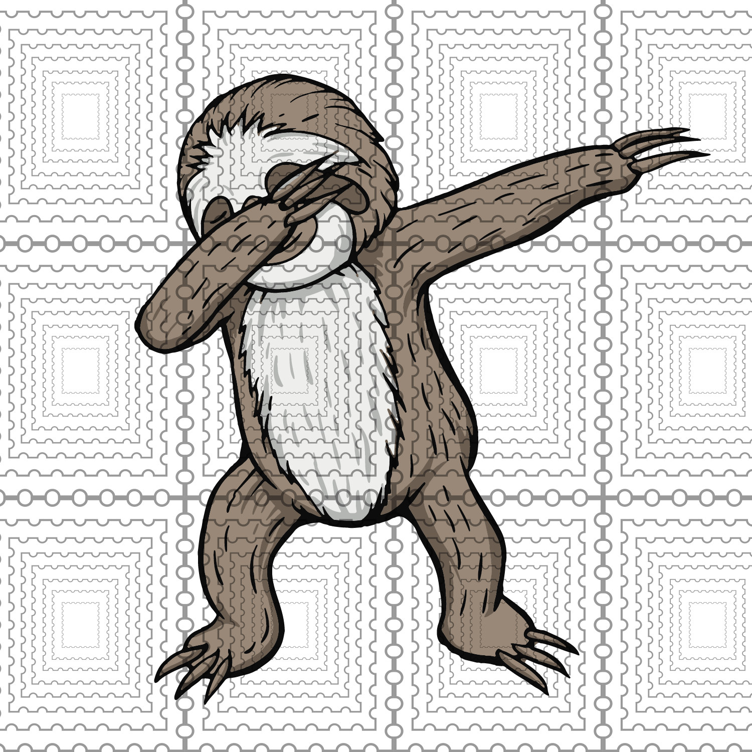 Sloth Dabbing Funny Dance Move Dab svg, Png for shirt Sloth - Inspire ...
