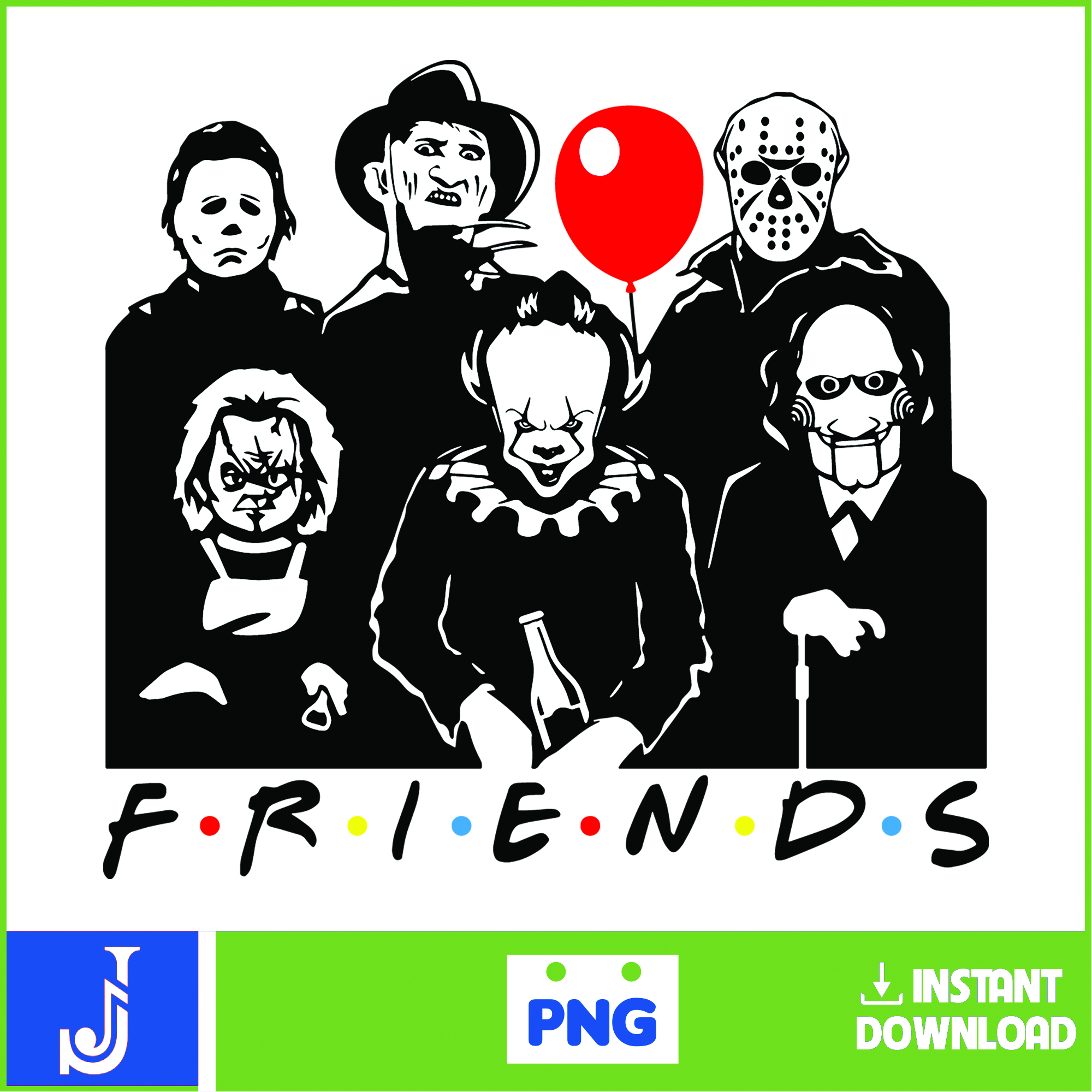 Horror Characters Png, Horror Squad Png, Horror Friends Png, | Inspire ...