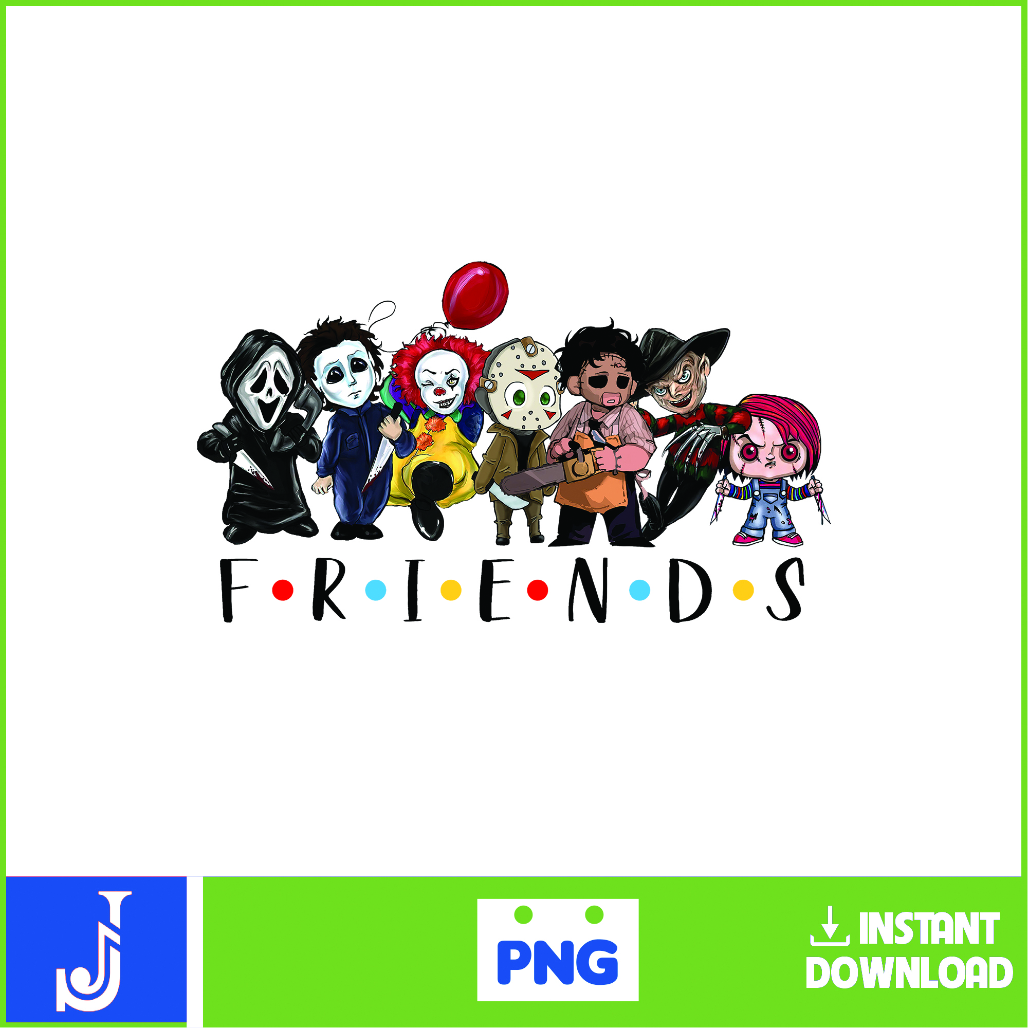 Horror Characters Png, Horror Squad Png, Horror Friends Png, | Inspire ...