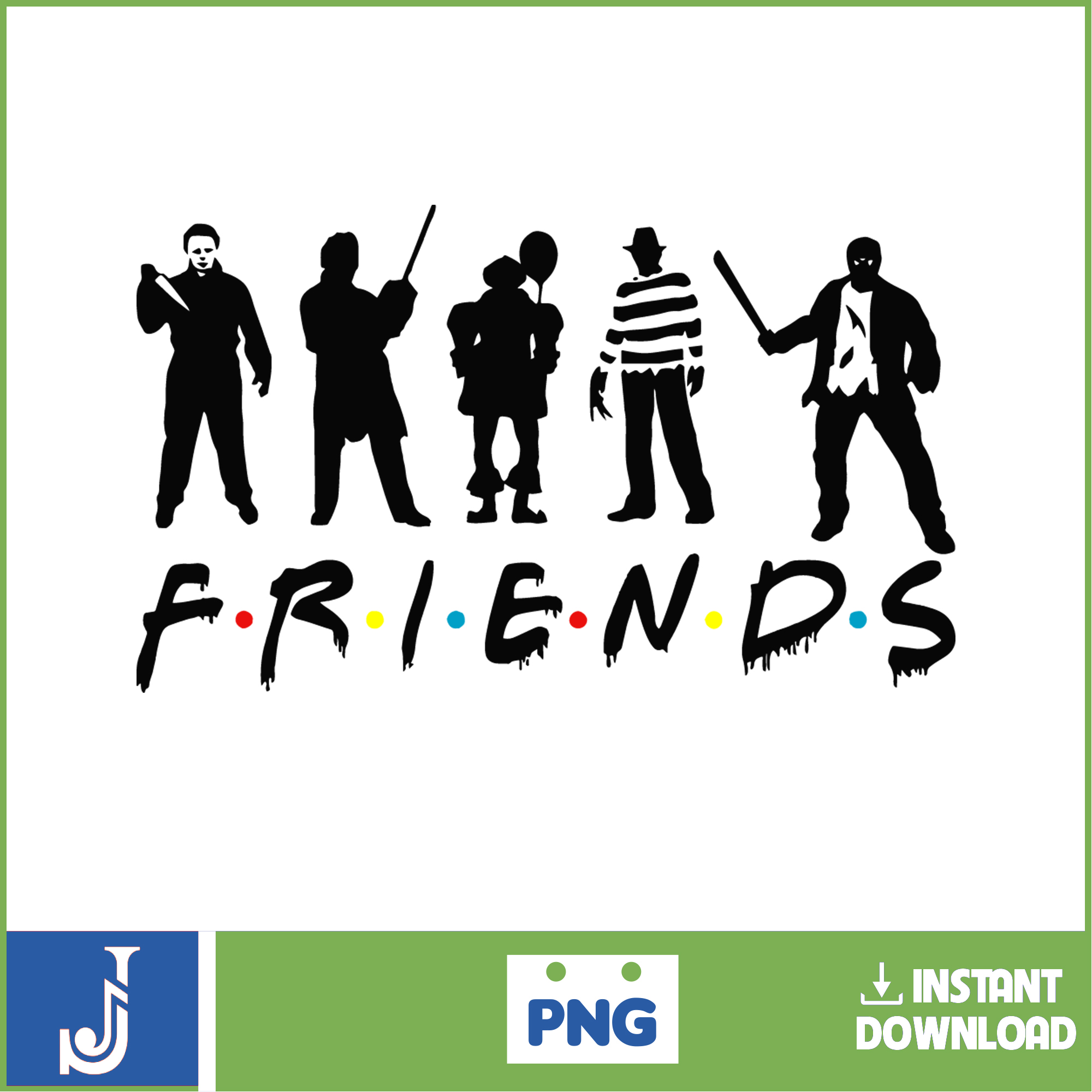 Horror Characters Png, Horror Squad Png, Horror Friends Png, | Inspire ...