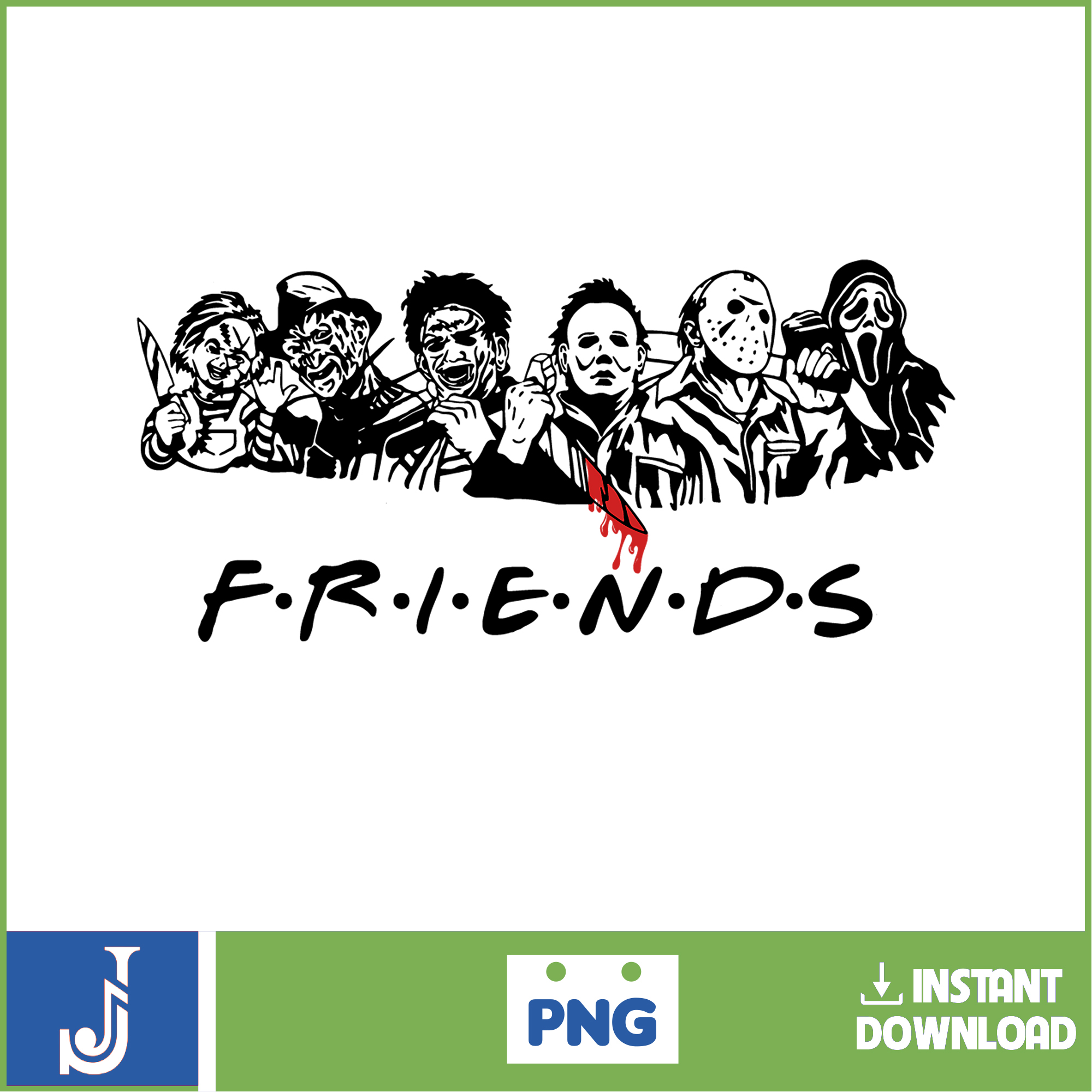 Horror Characters Png, Horror Squad Png, Horror Friends Png, | Inspire ...