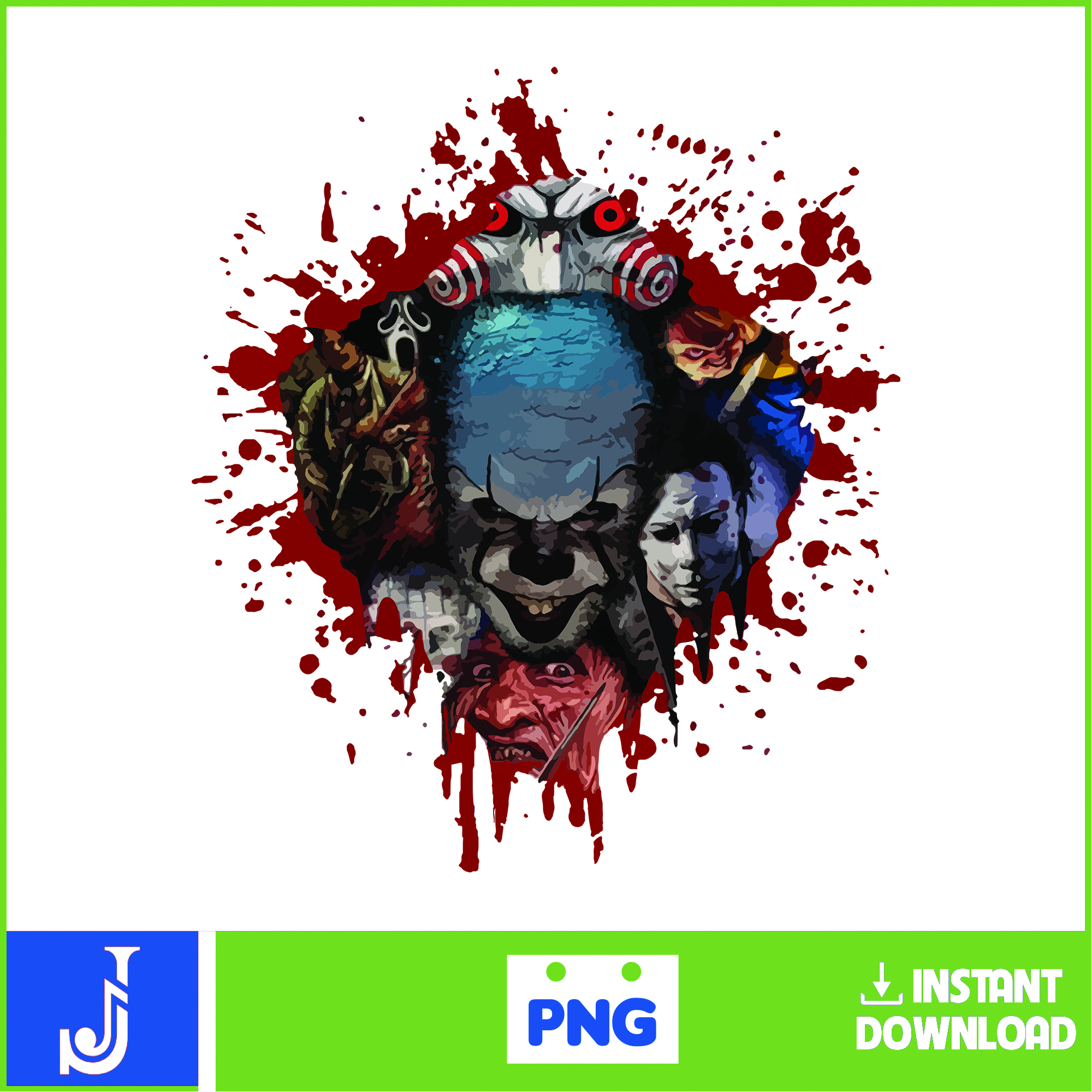 Horror Characters Png, Horror Squad Png, Horror Friends Png, | Inspire ...
