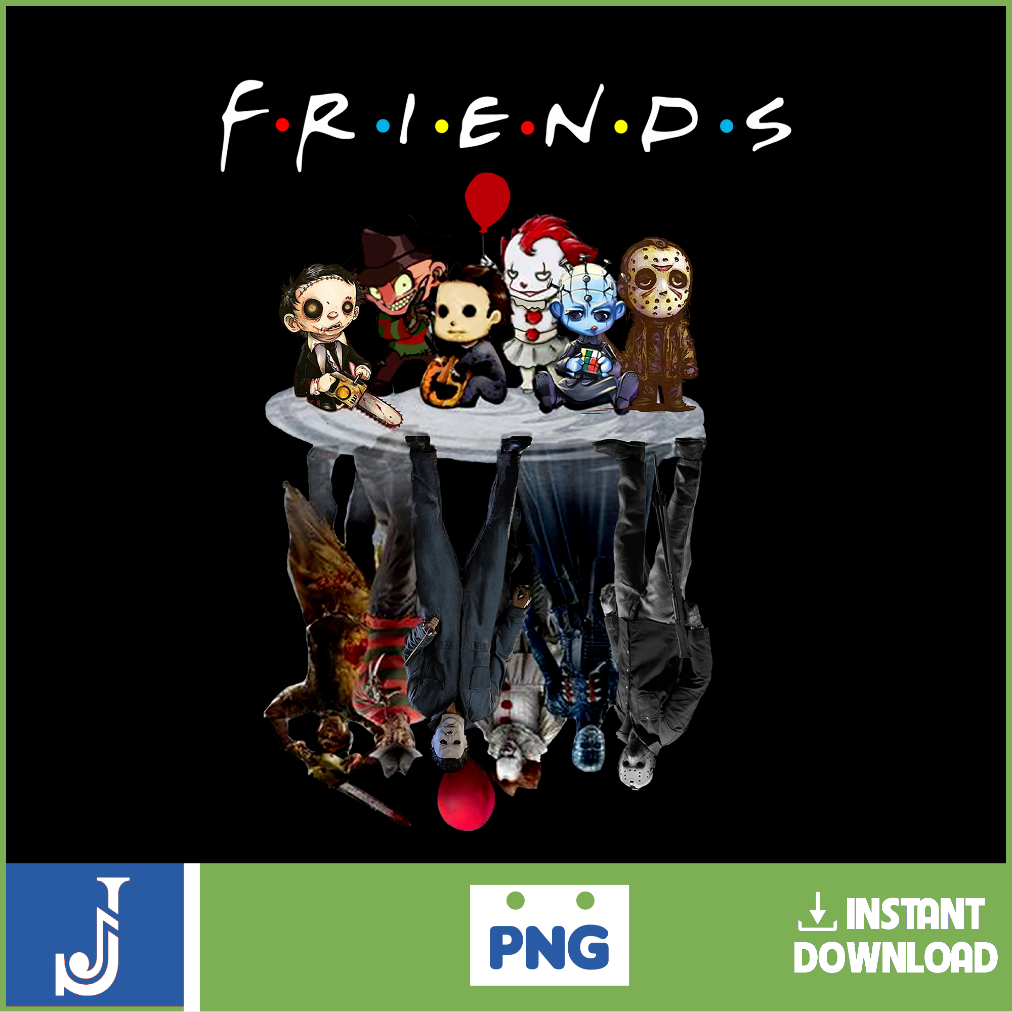 Horror Characters Png, Horror Squad Png, Horror Friends Png, | Inspire ...