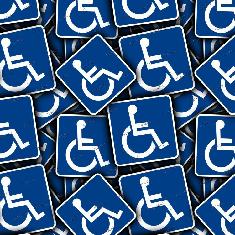 Handicapped Seamless Tileable Repeating Pattern | Inspire Uplift