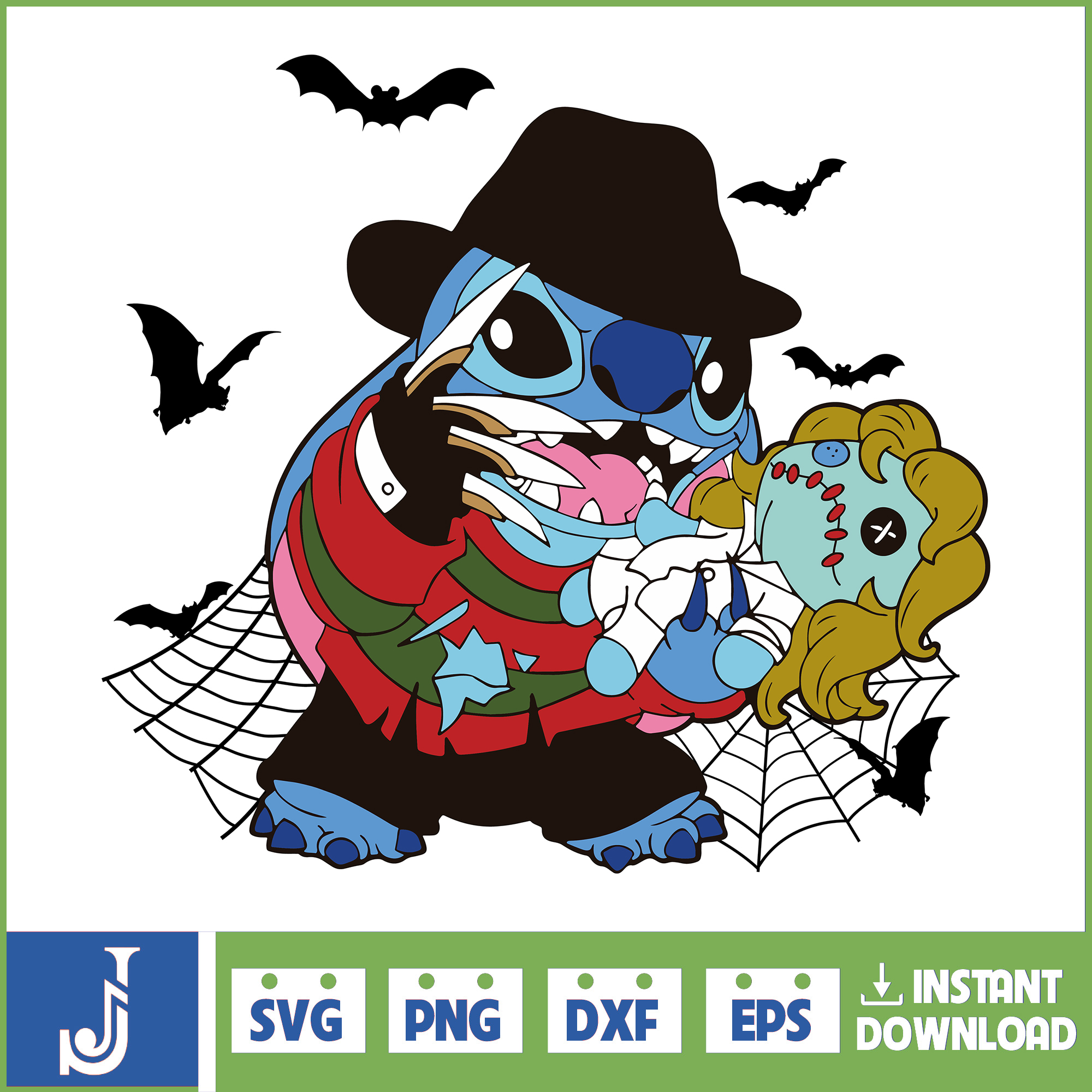 Stitch Horror Characters Cosplay SVG Files For Cricut, Stitc | Inspire ...