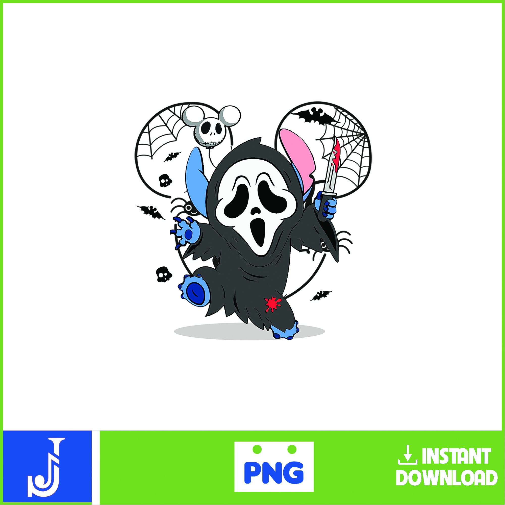 Stitch Horror Movie Characters Cosplay PNG Files For Cricut, - Inspire ...